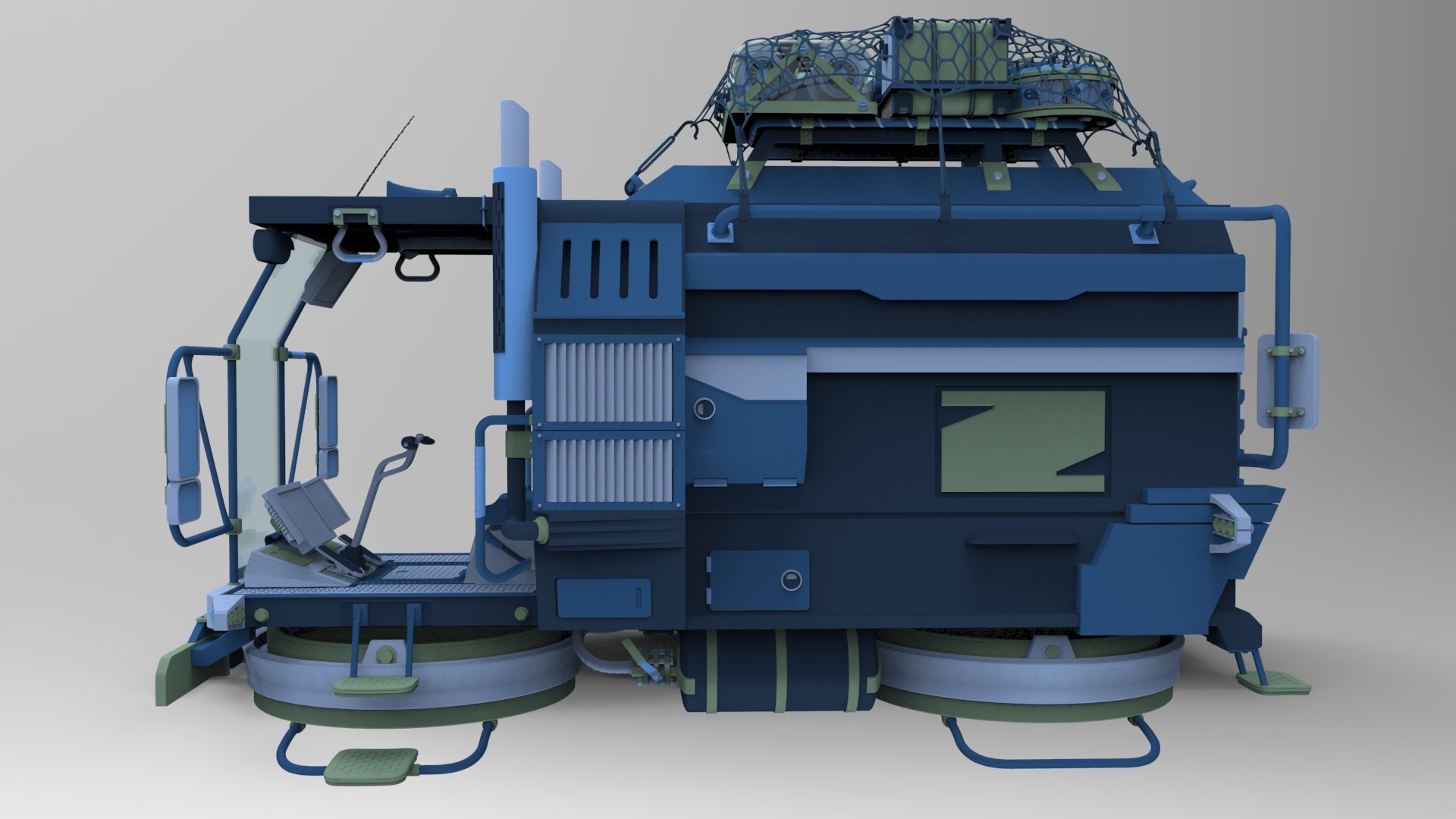 ArtStation - Hover Van: Scientific Equipment Delivery Vehicle