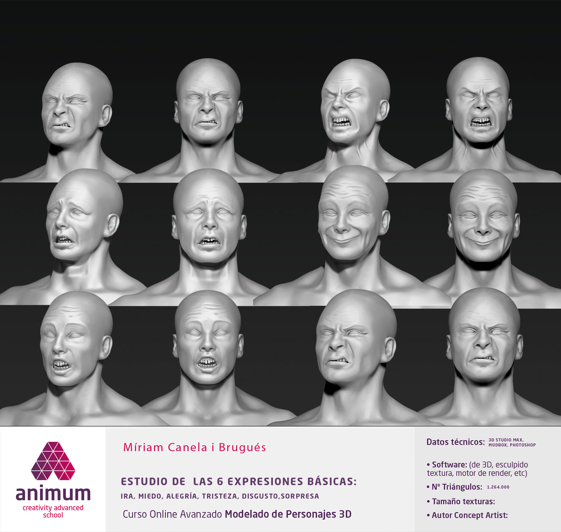 ArtStation - LAS 6 EXPRESIONES BÁSICAS