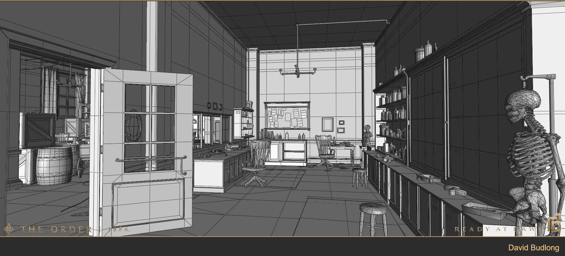 ArtStation - Whitechapel Hospital Psycward Meds Room Wireframe