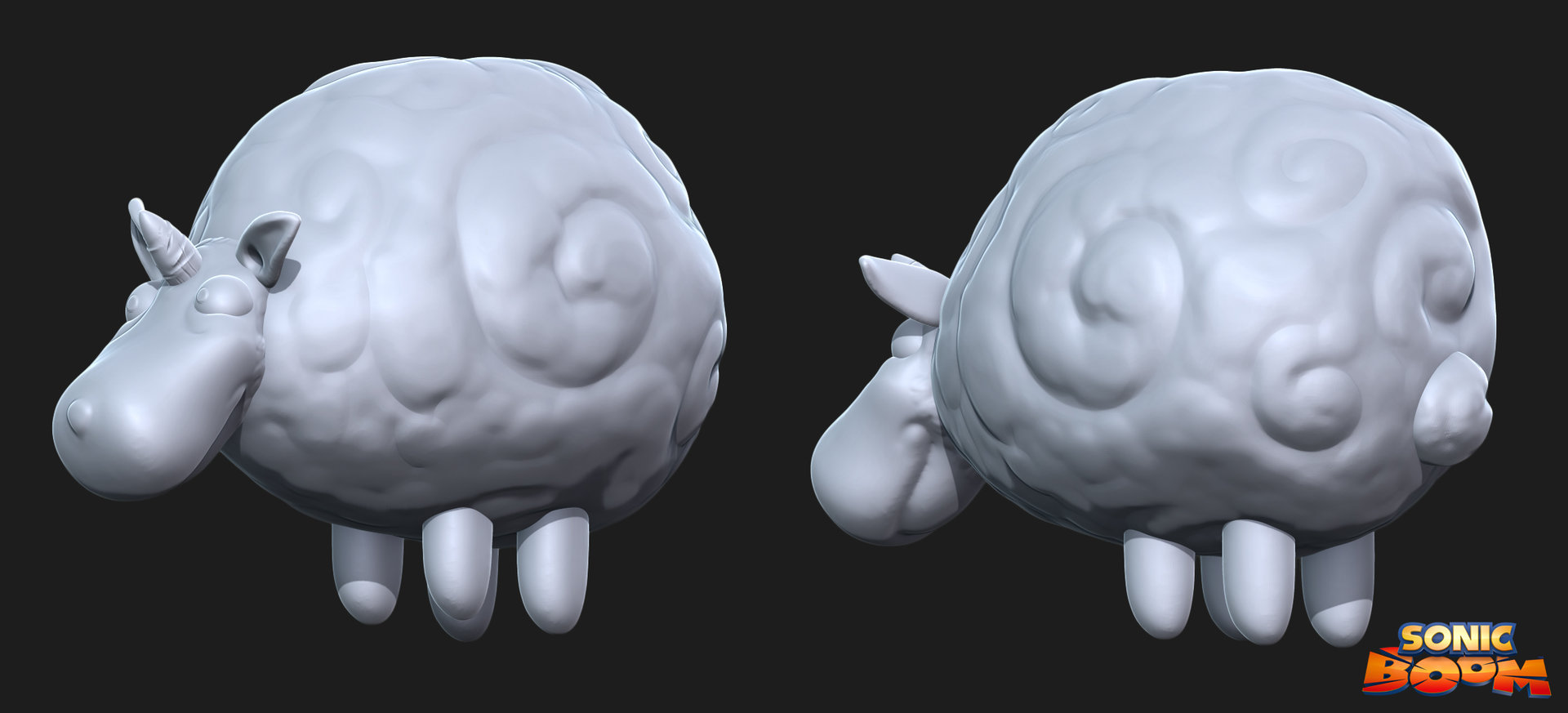 ArtStation - Sonic Boom - Unicorn Sheep