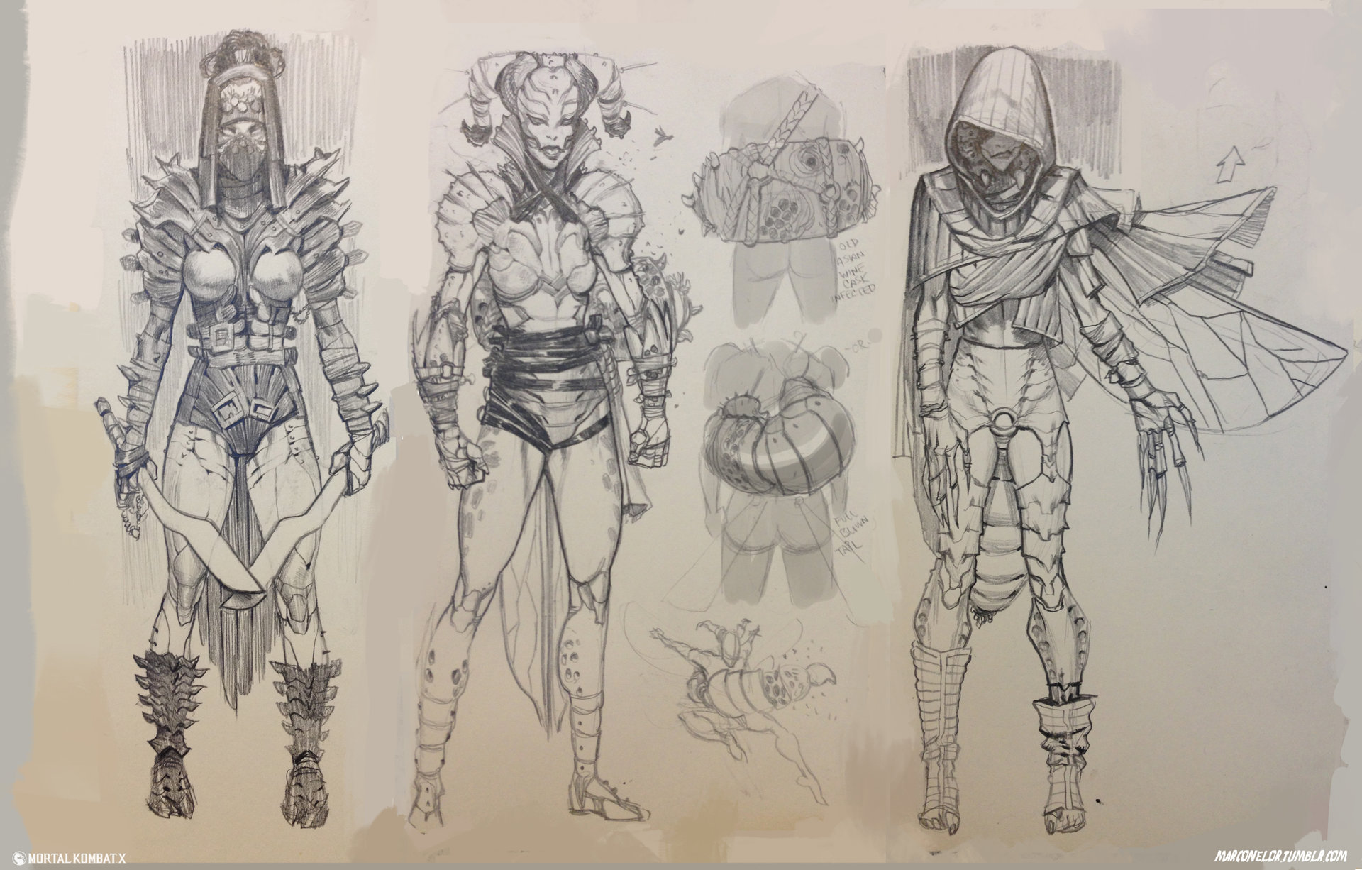 how to draw mortal kombat x characters