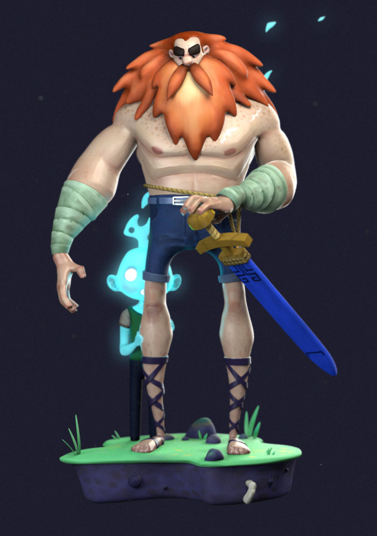 ArtStation - Ghost Boy and Defender concept by Max Grecke