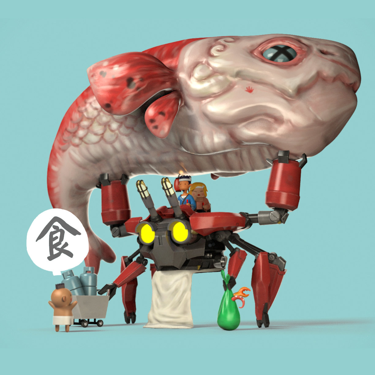 ArtStation - Big Fish! concept by Dima Chen