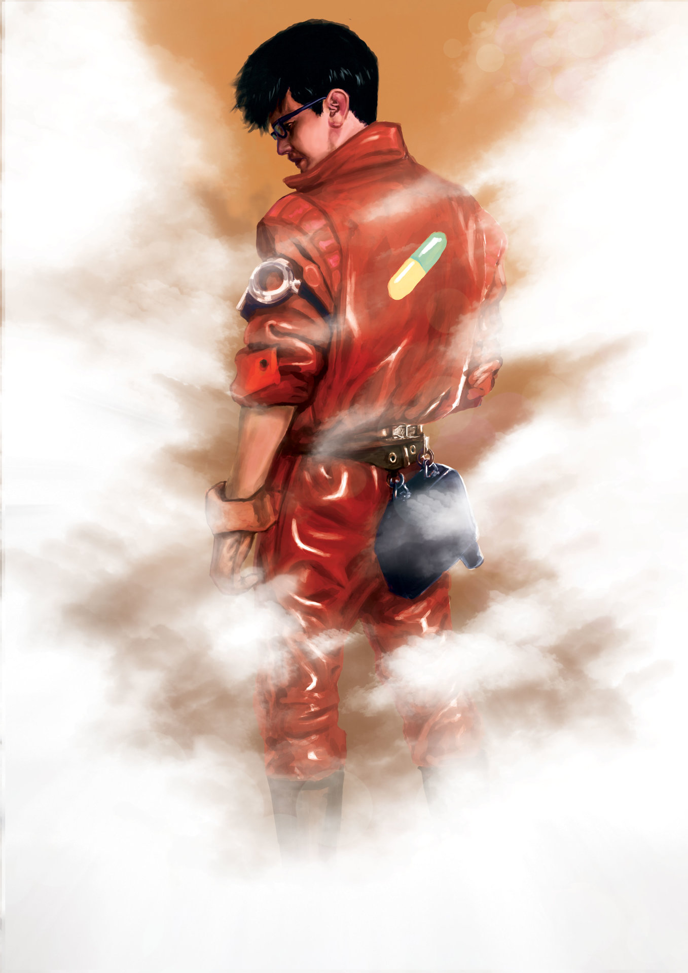 ArtStation - Kaneda Shotaro from akira digital painting Mokdad Amirouche