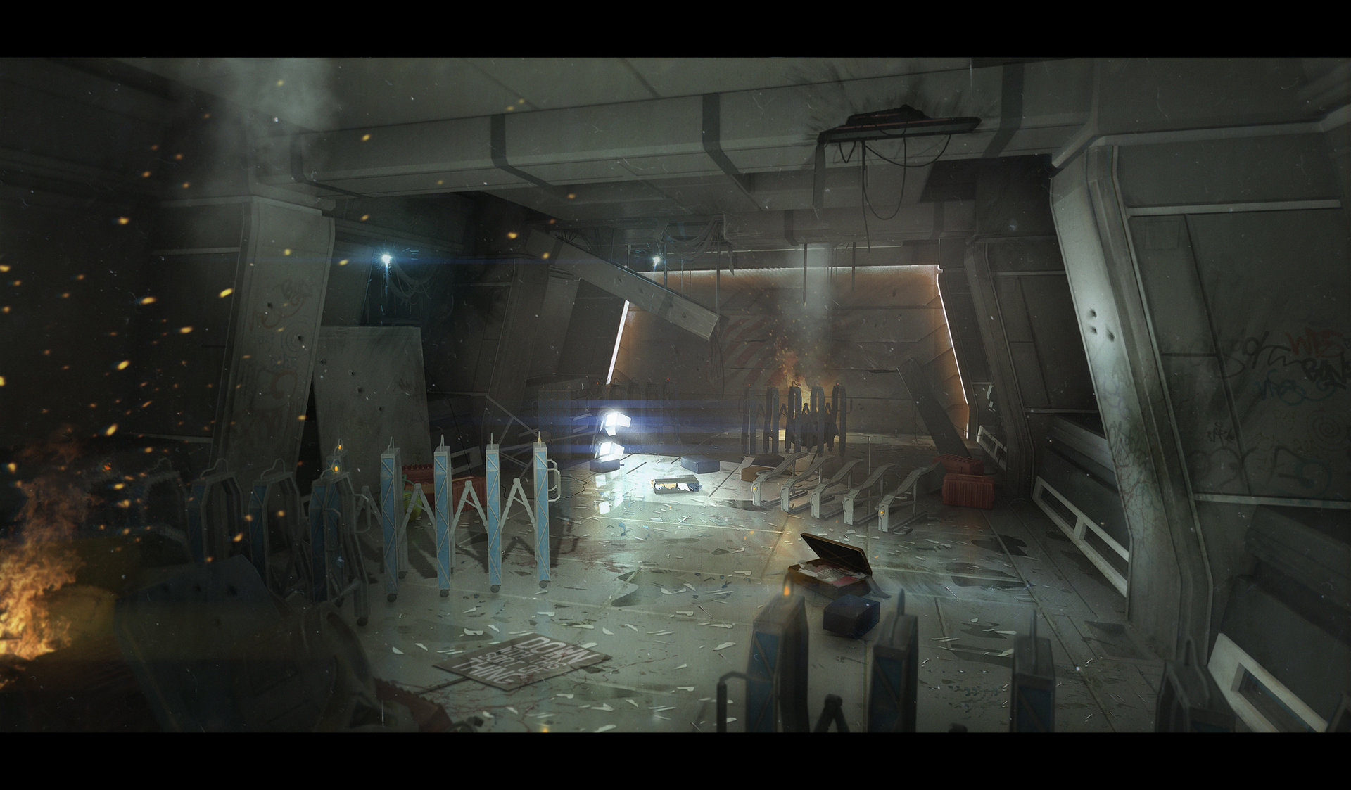 ArtStation - Alien: Isolation_Station Barricades