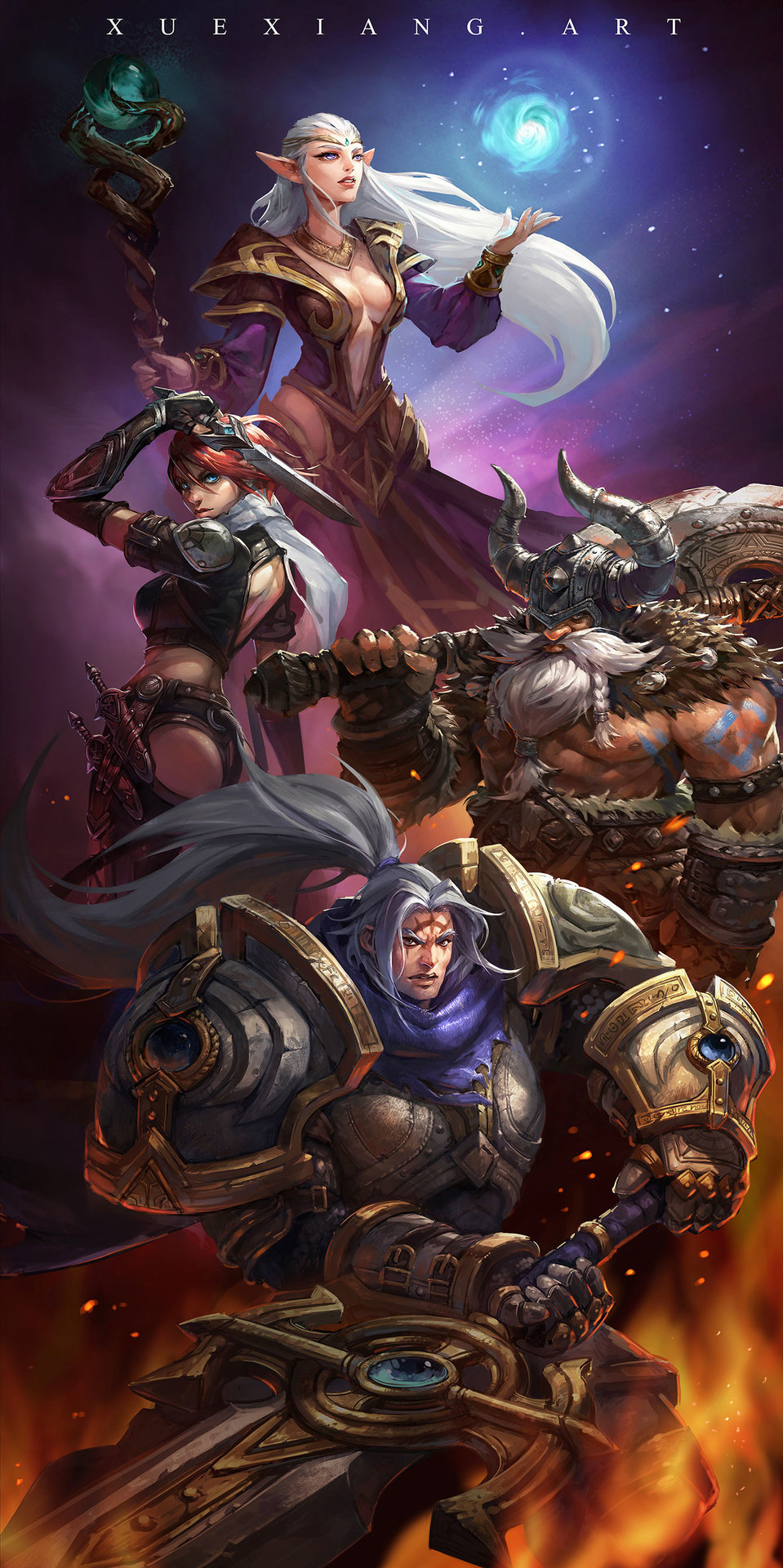 ArtStation - Group photo-The four main characters