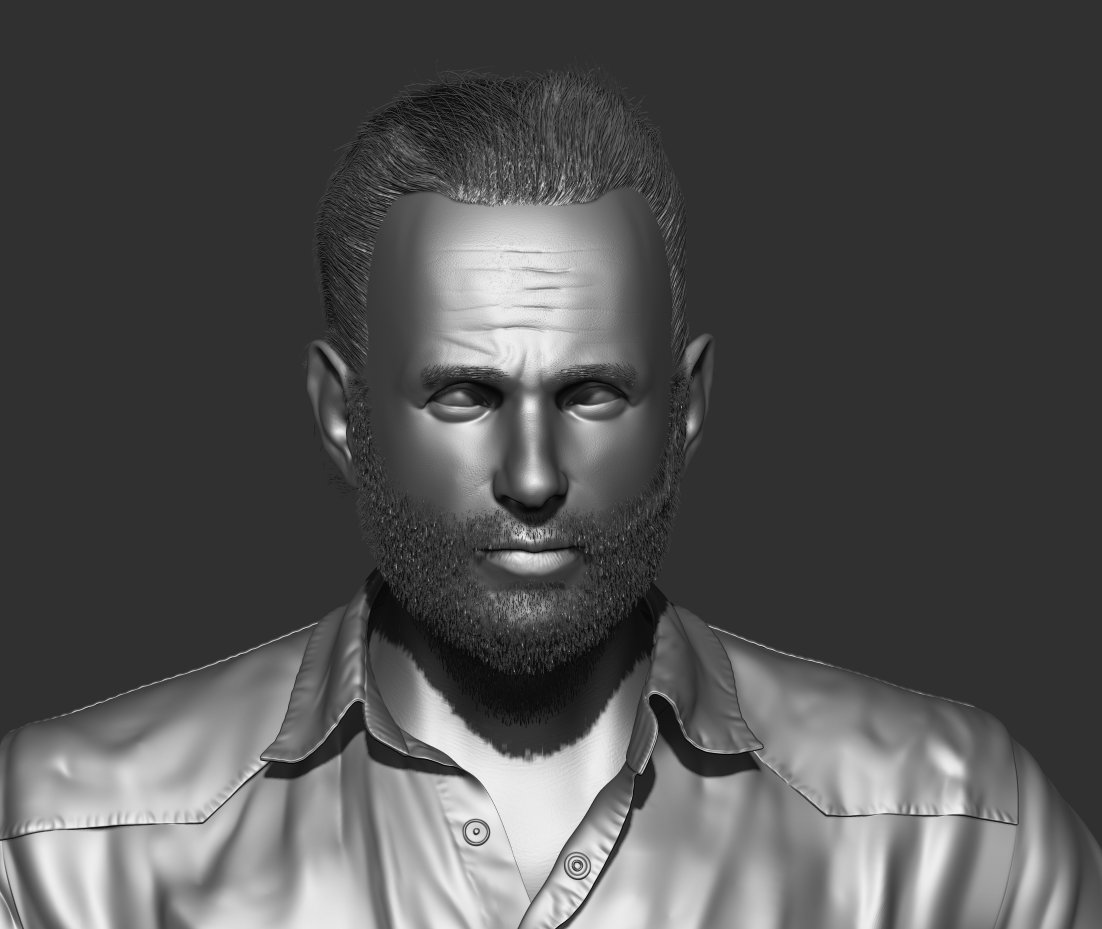 ArtStation - The Walking Dead, Rick Grimes