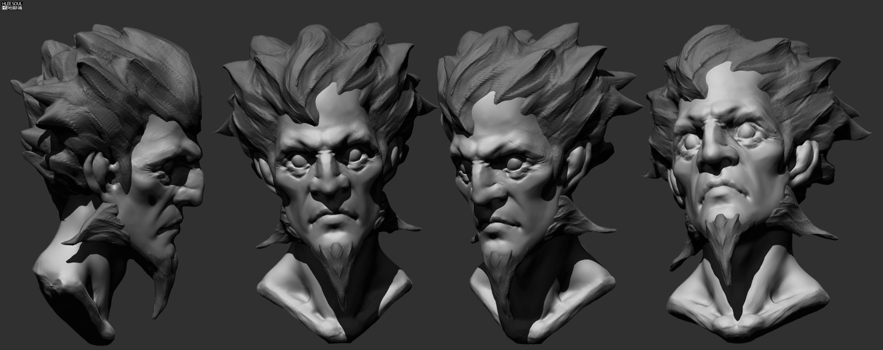 ArtStation - face_male_015[crow father]