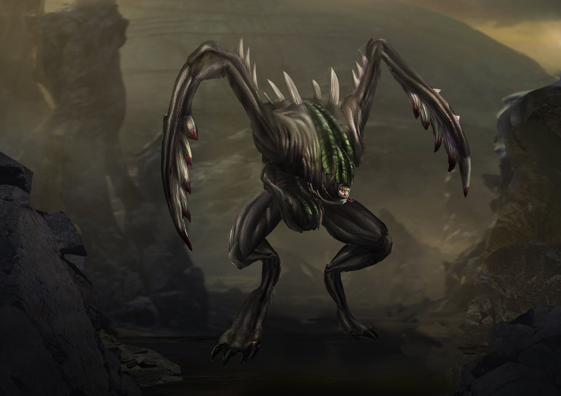 ArtStation - Alien Planet,Aminous - Creature Design 2