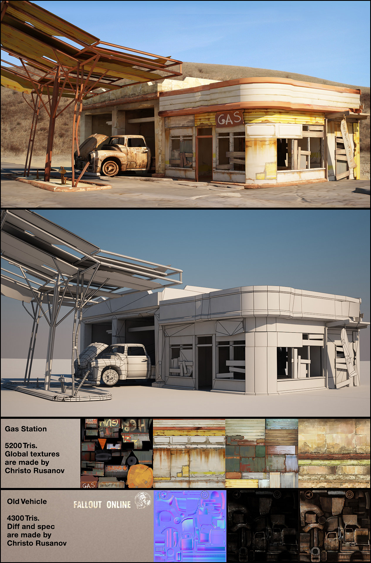 ArtStation - Project V13 Gas Station