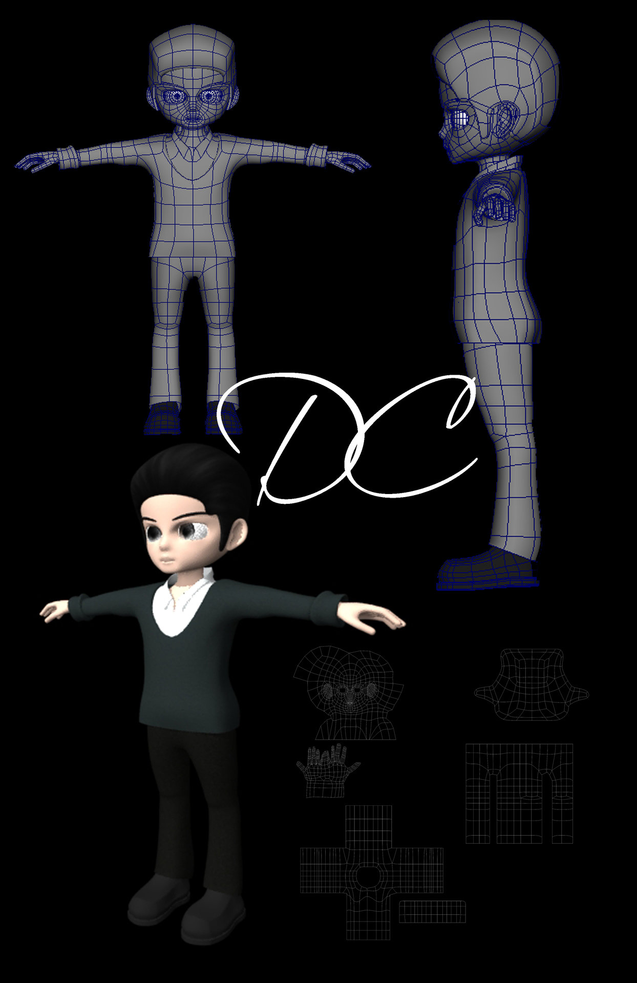 ArtStation - Male Character Model: DC