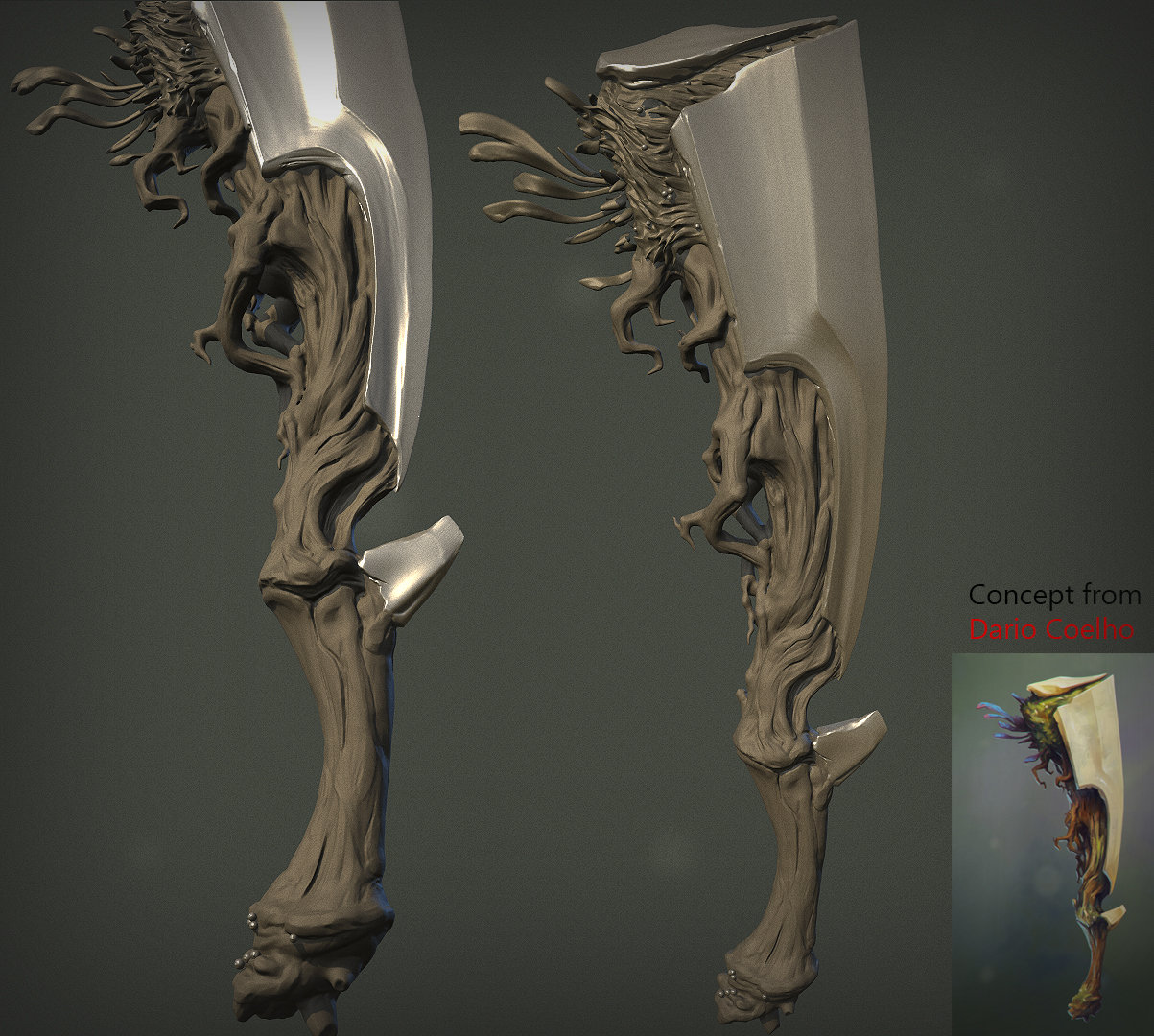 ArtStation - Earth Axe (High Poly)