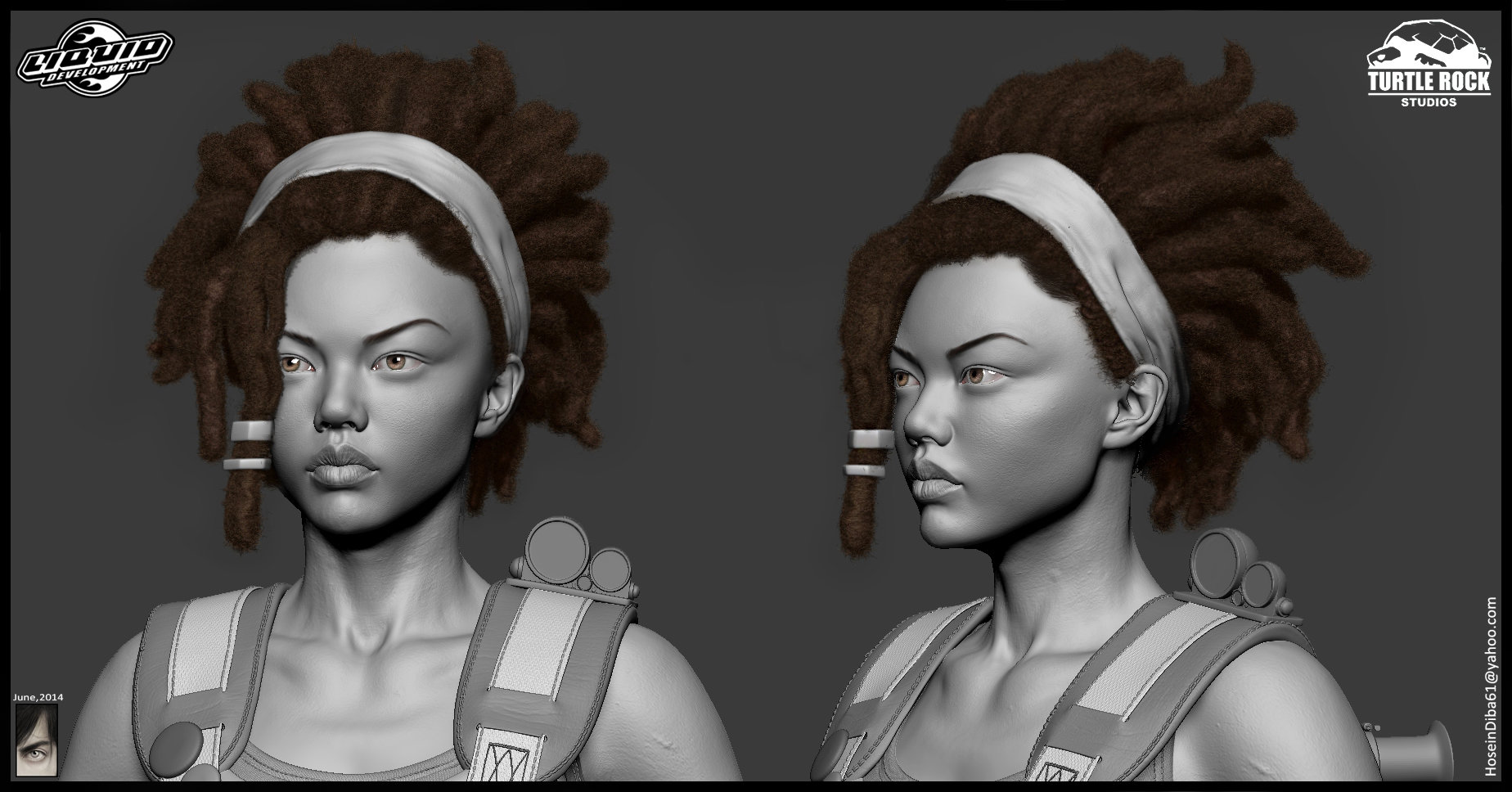 ArtStation - Sunny Sculpt done for Evolve