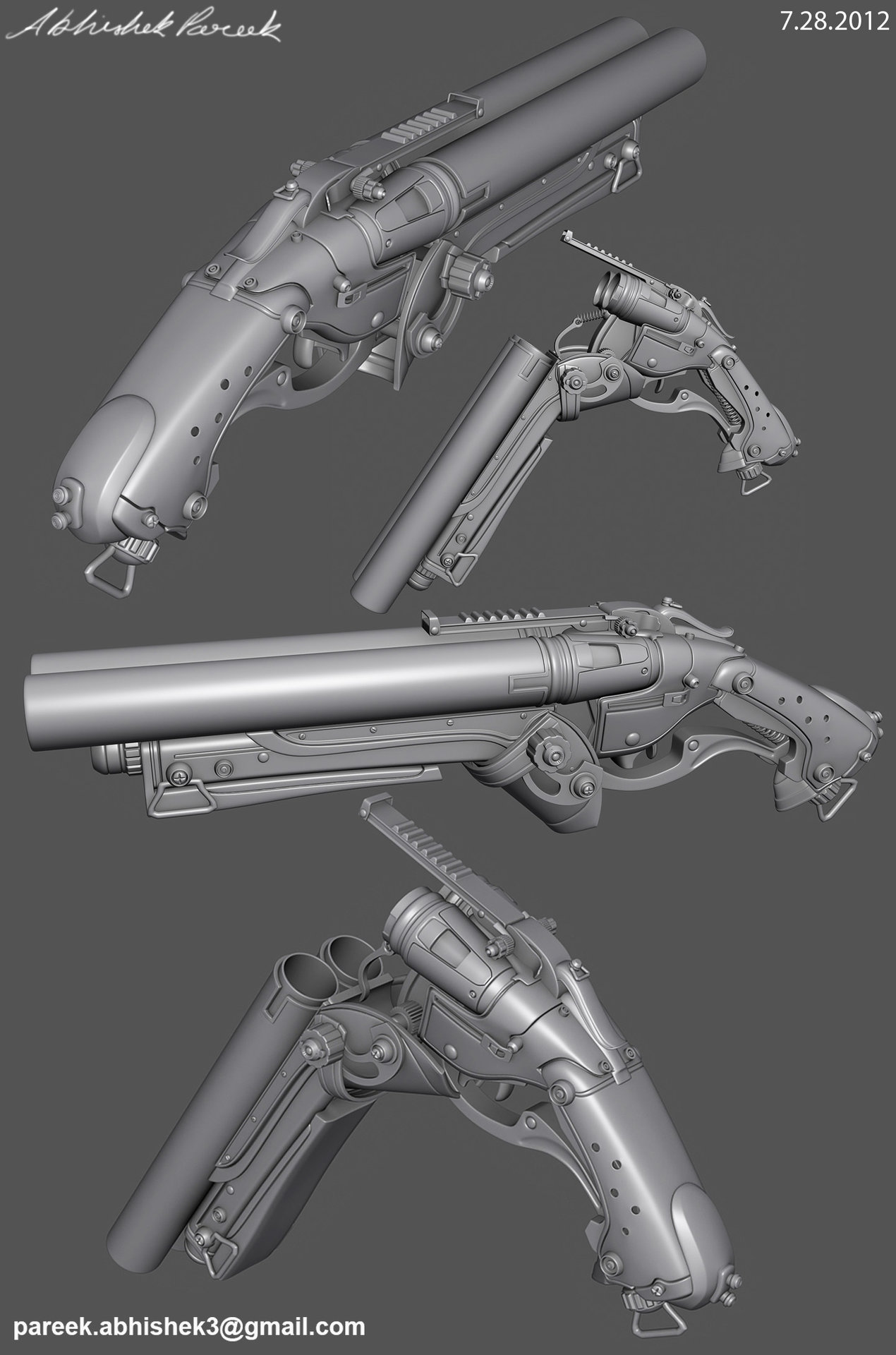 ArtStation - Sawed off shotgun, Abhishek pareek