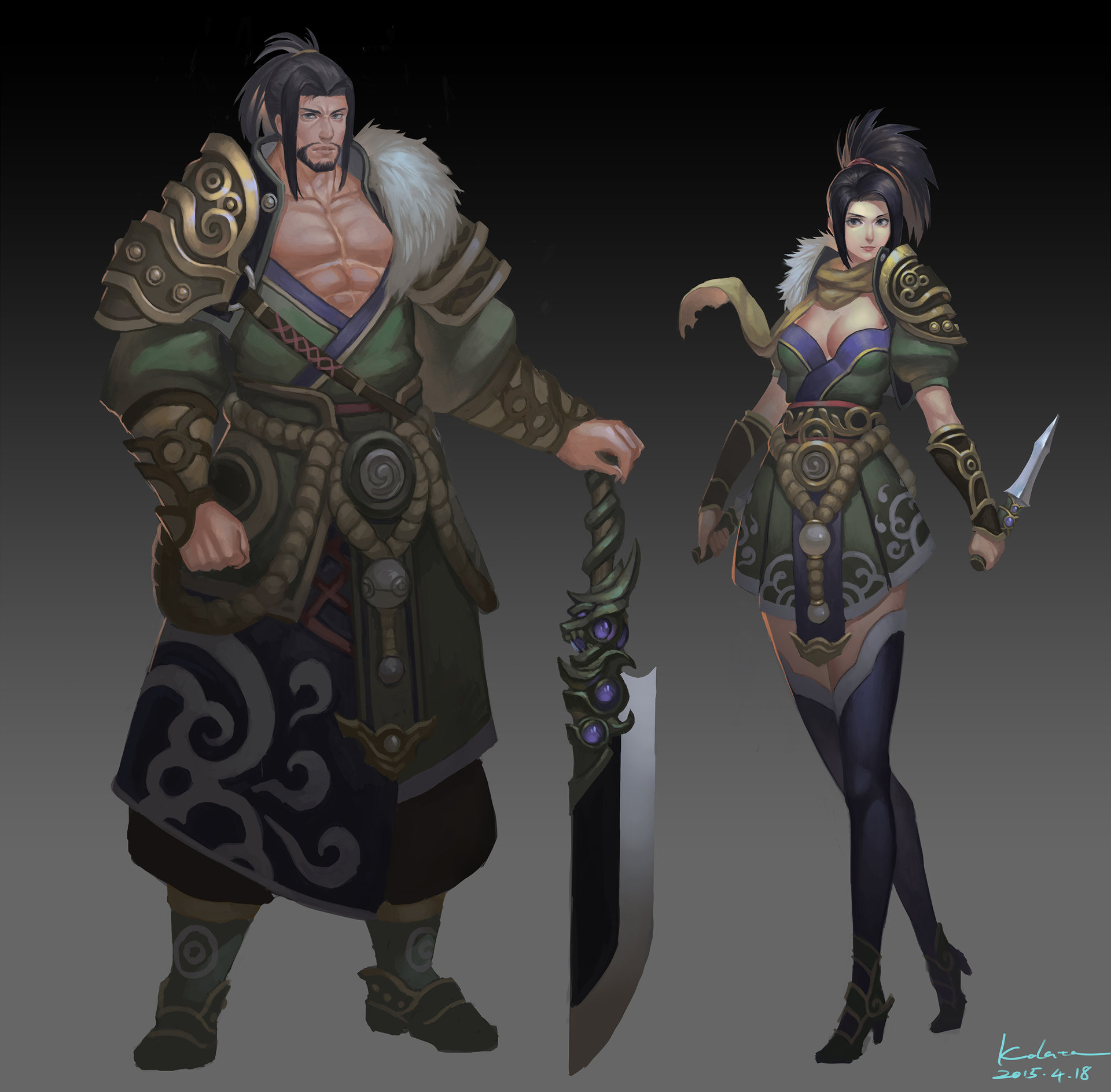 ArtStation - male and female, Li shiyu
