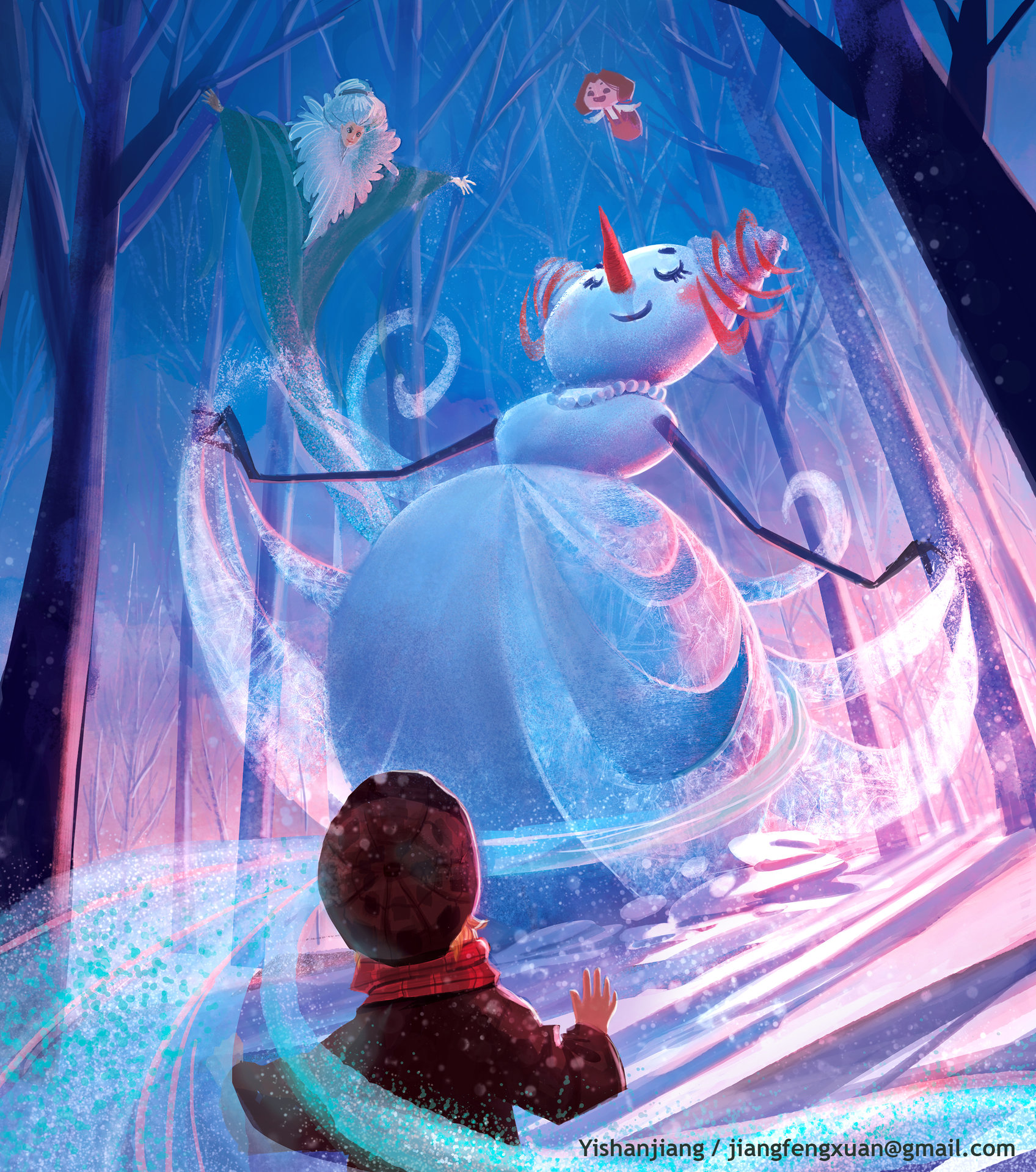 ArtStation - The snow lady