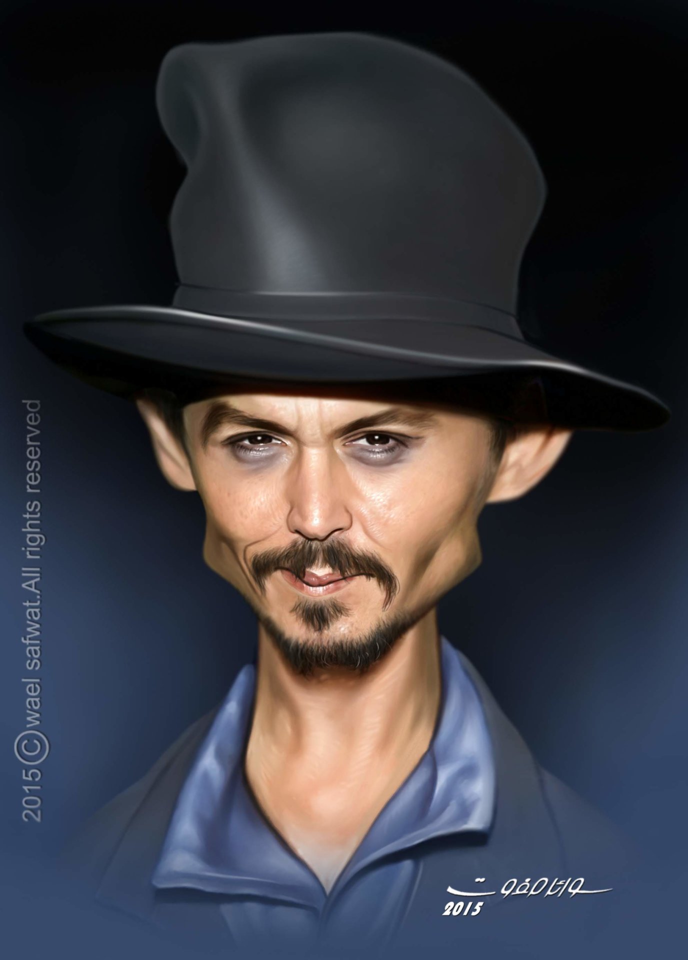 ArtStation - ‪#‎JohnnyDepp #Caricature