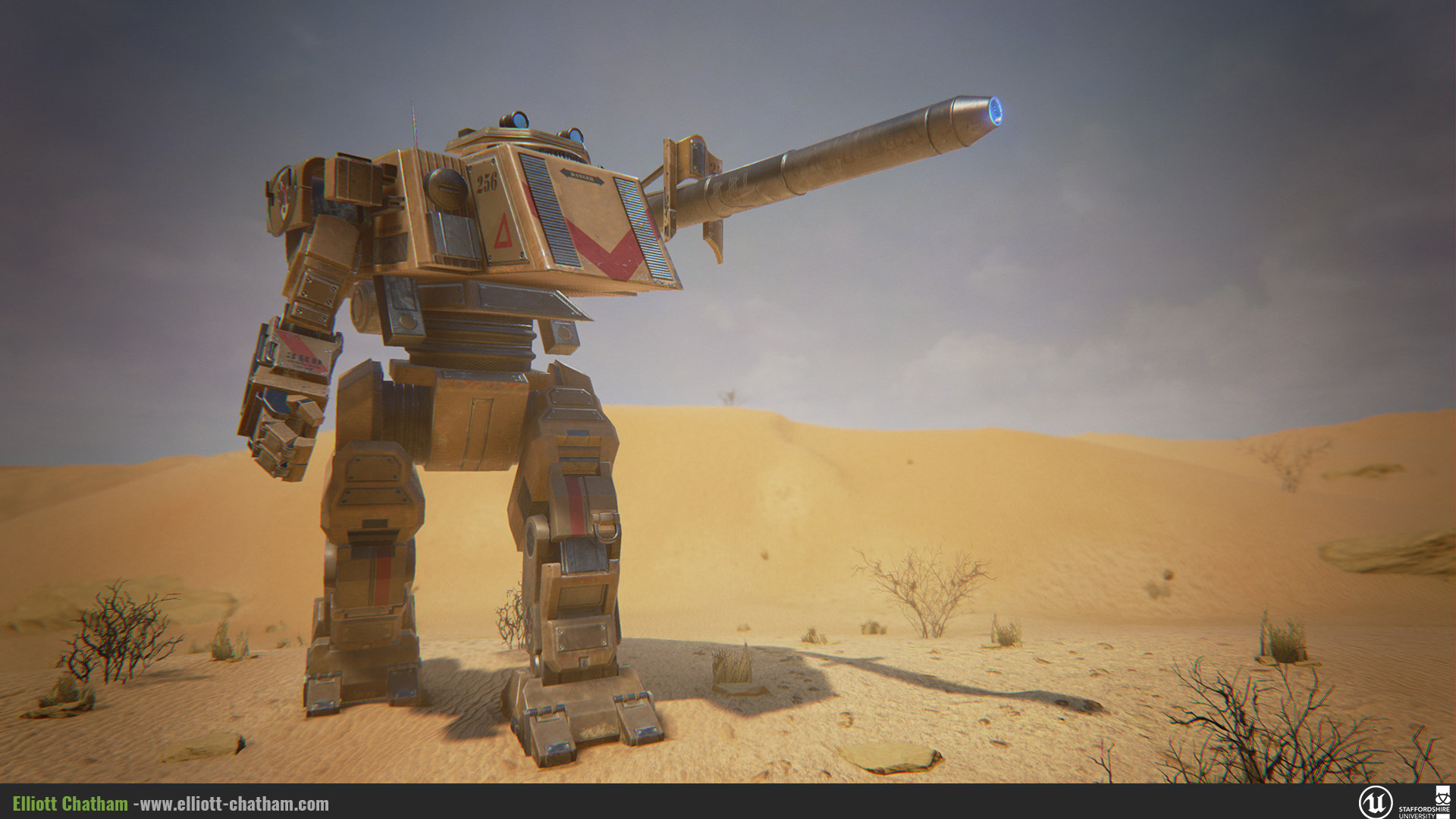 ArtStation - Desert Mech, Elliott Chatham