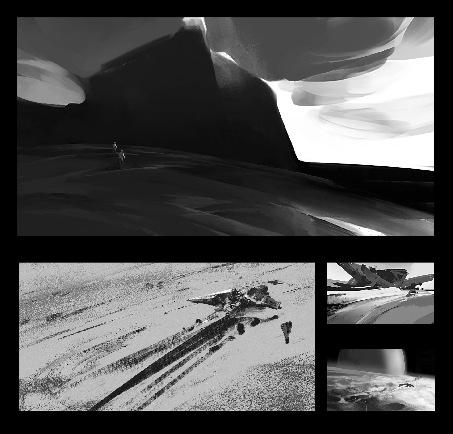 ArtStation - B&W Compositions