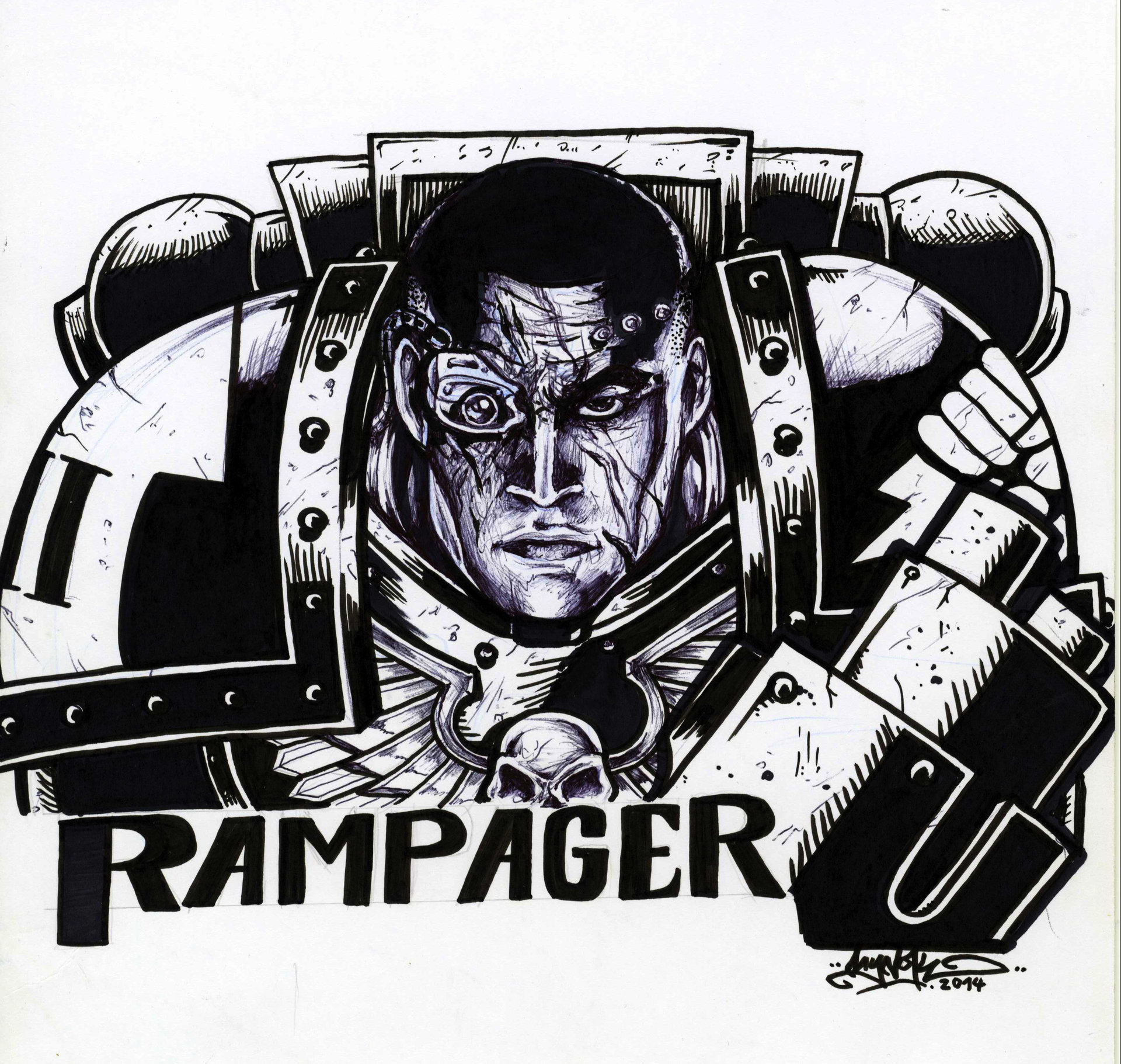 ArtStation - WARHAMMER 40K Fanart/#1: Adeptus Astartes-Rampager