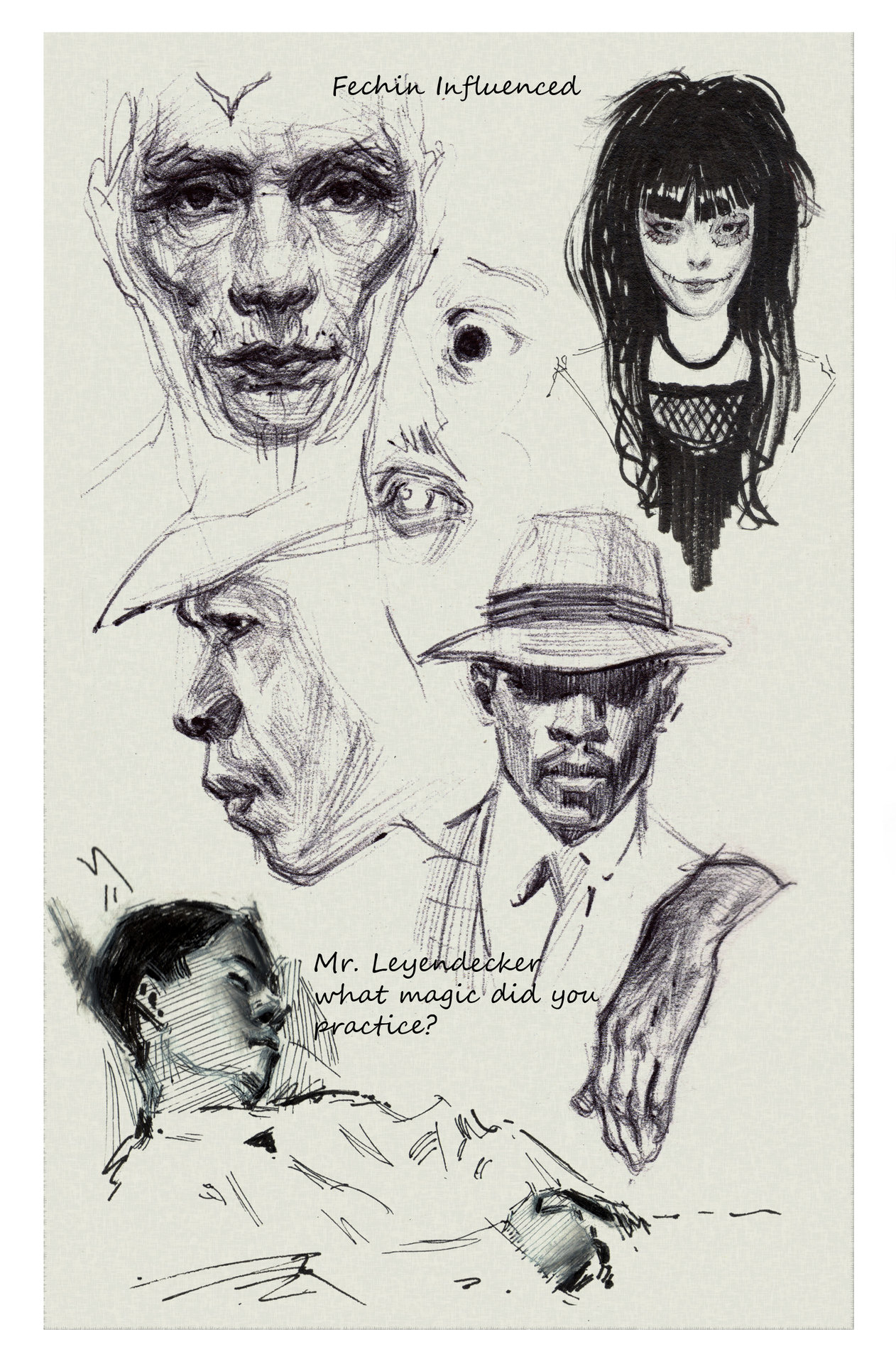 ArtStation - Sample Page of the Kickstarter Sketchbook 19:)