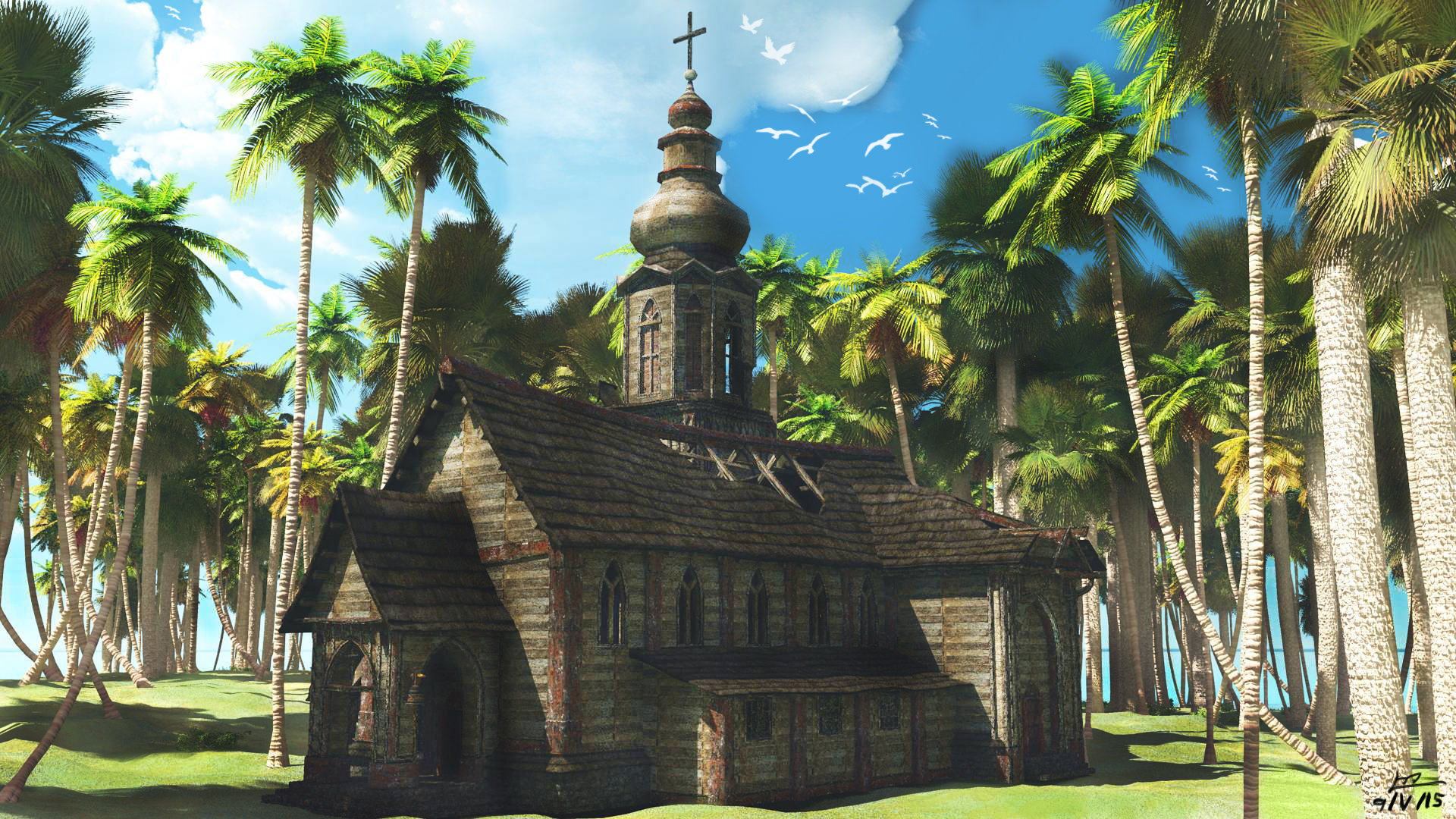 ArtStation - Church Island Detail