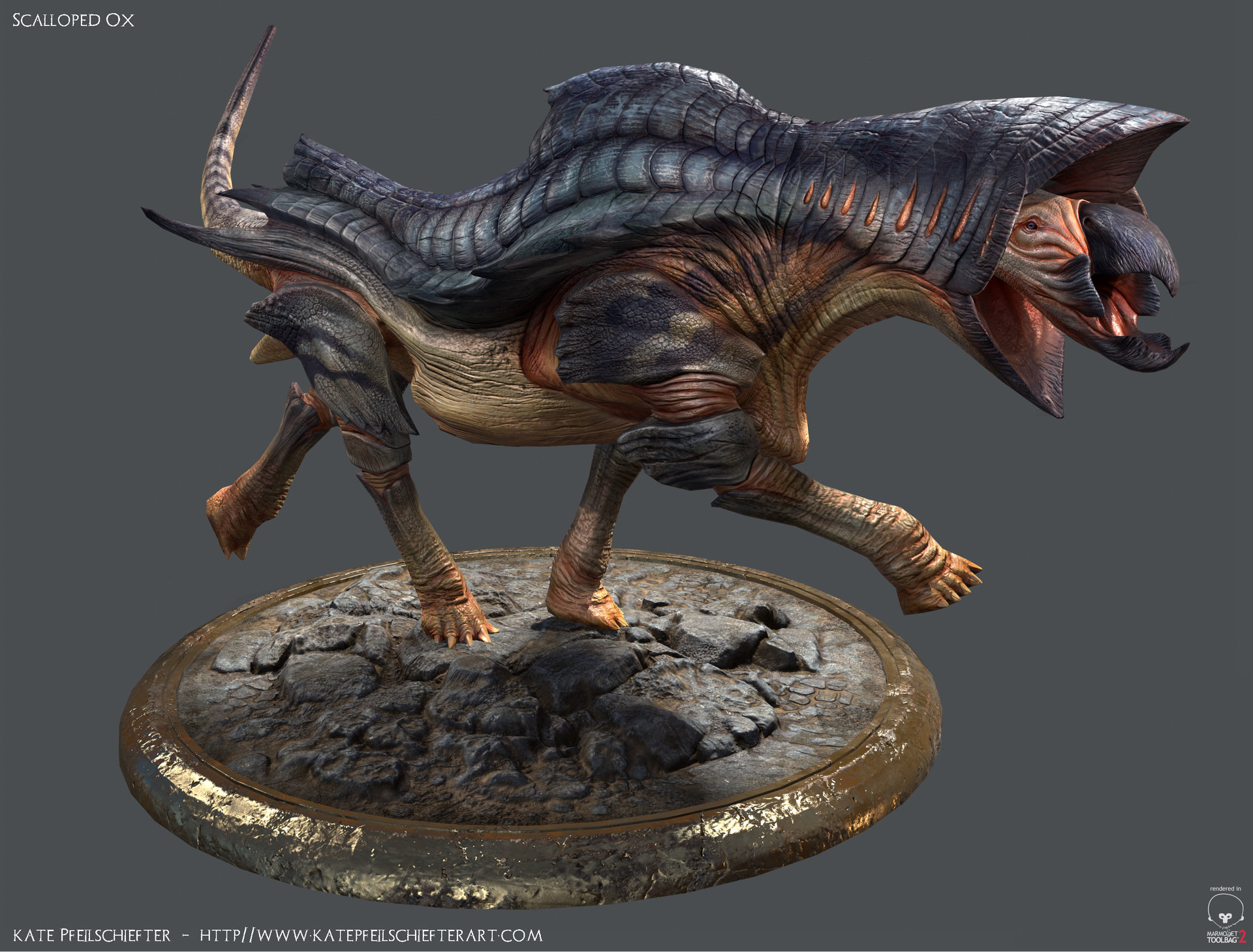 ArtStation - Scalloped Ox - Model