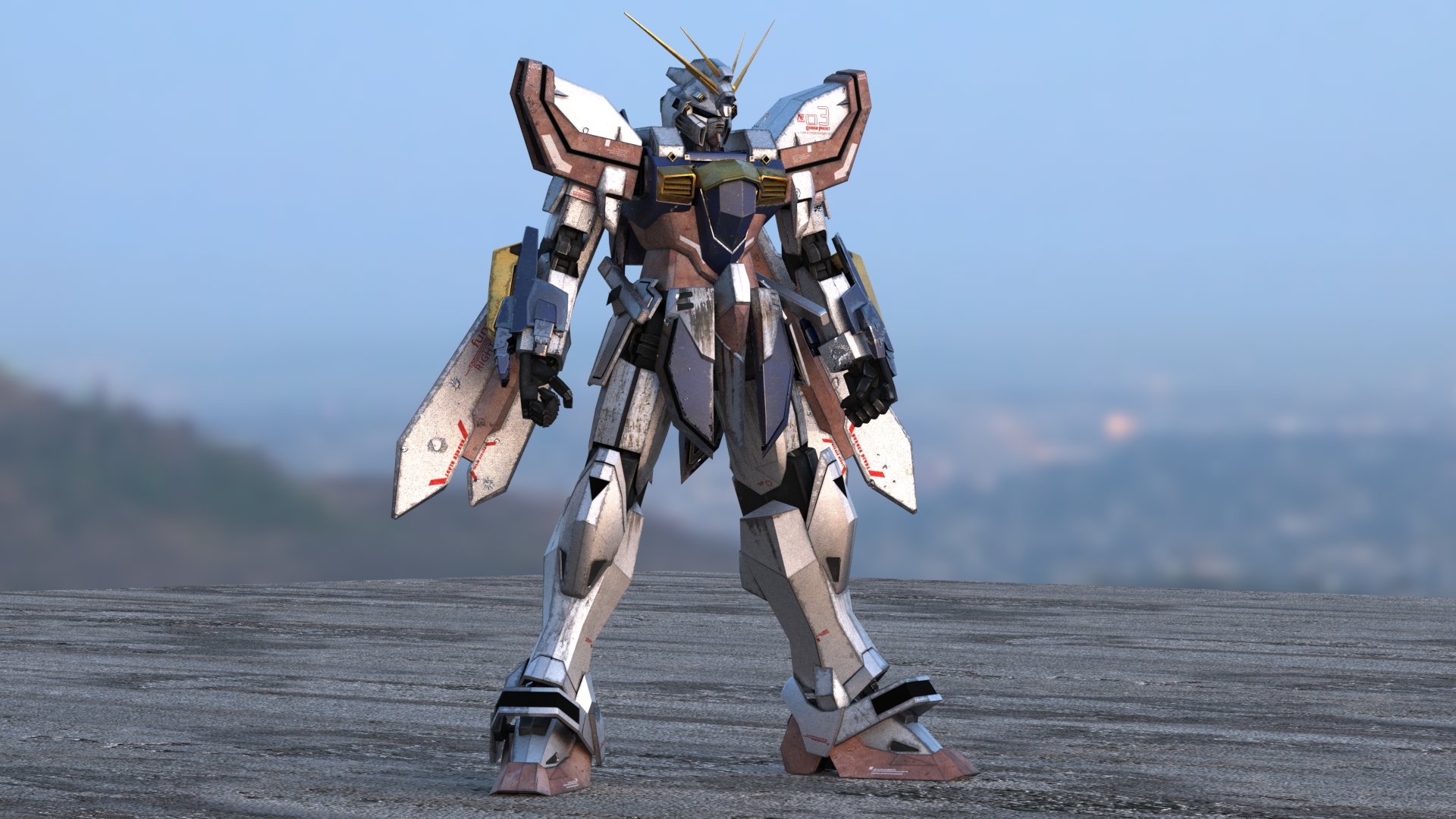 xavier enfruns - Gundams textured in Maxwell render and rendered in ...