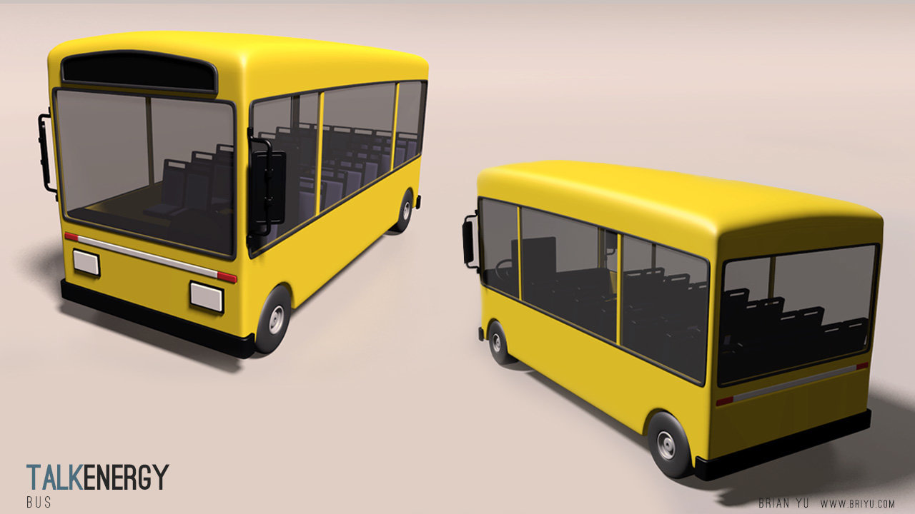ArtStation - Stylized Bus