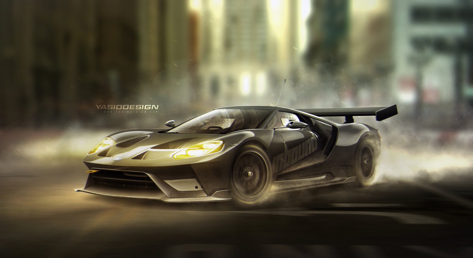 ArtStation - Ford GT wide carbon kit