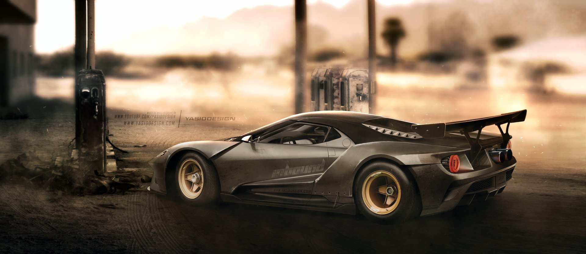 ArtStation - Another Ford GT. A bit of a more rough look