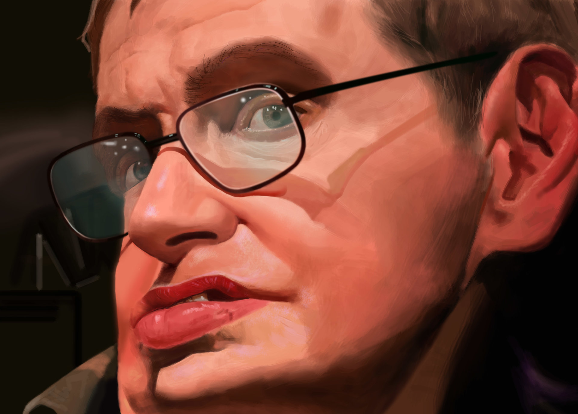 ArtStation - STEVEN HAWKING PORTRAIT
