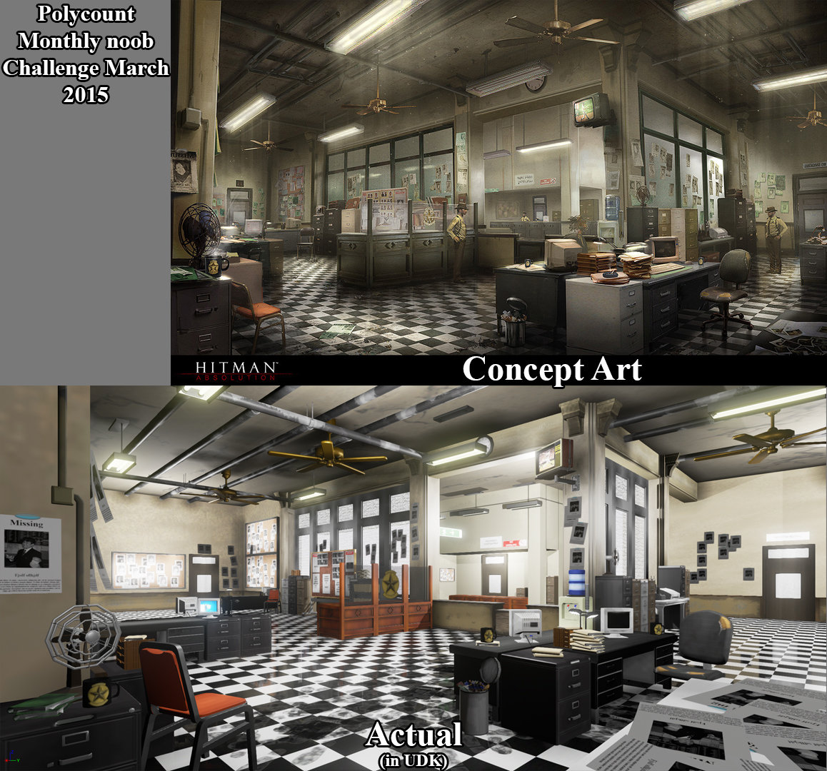 ArtStation - Hitman level comparison