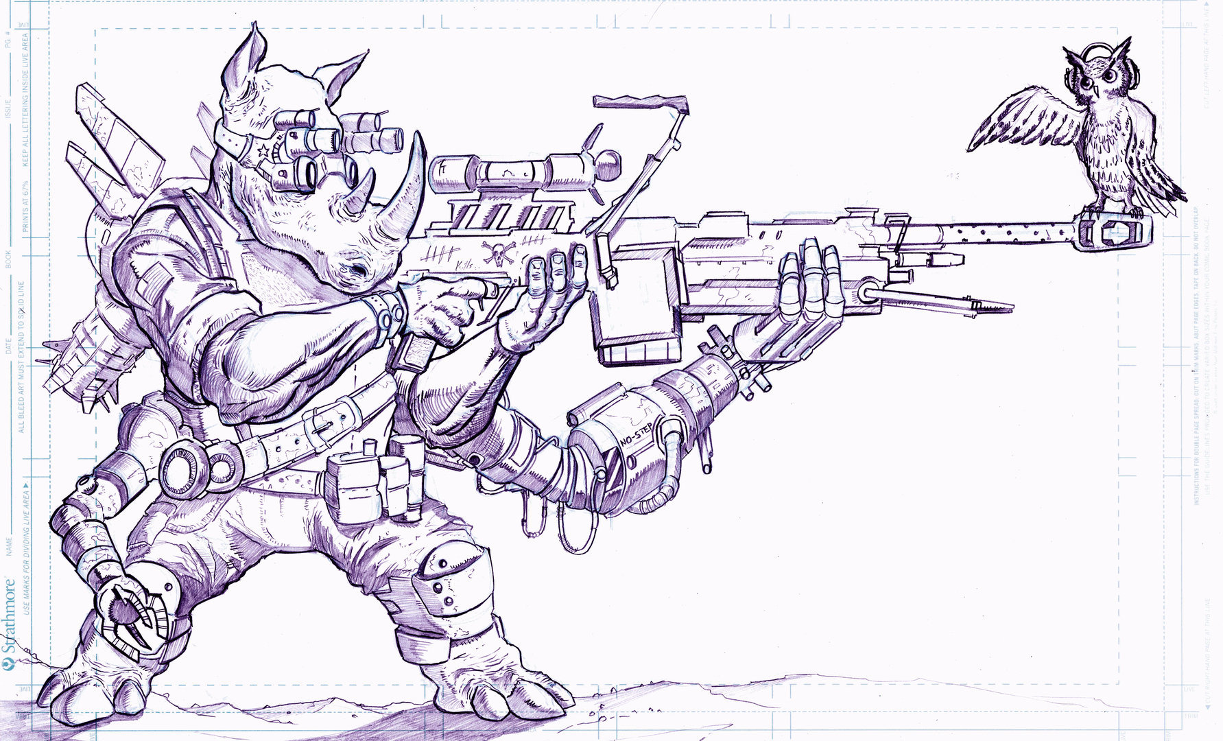 rocksteady coloring pages