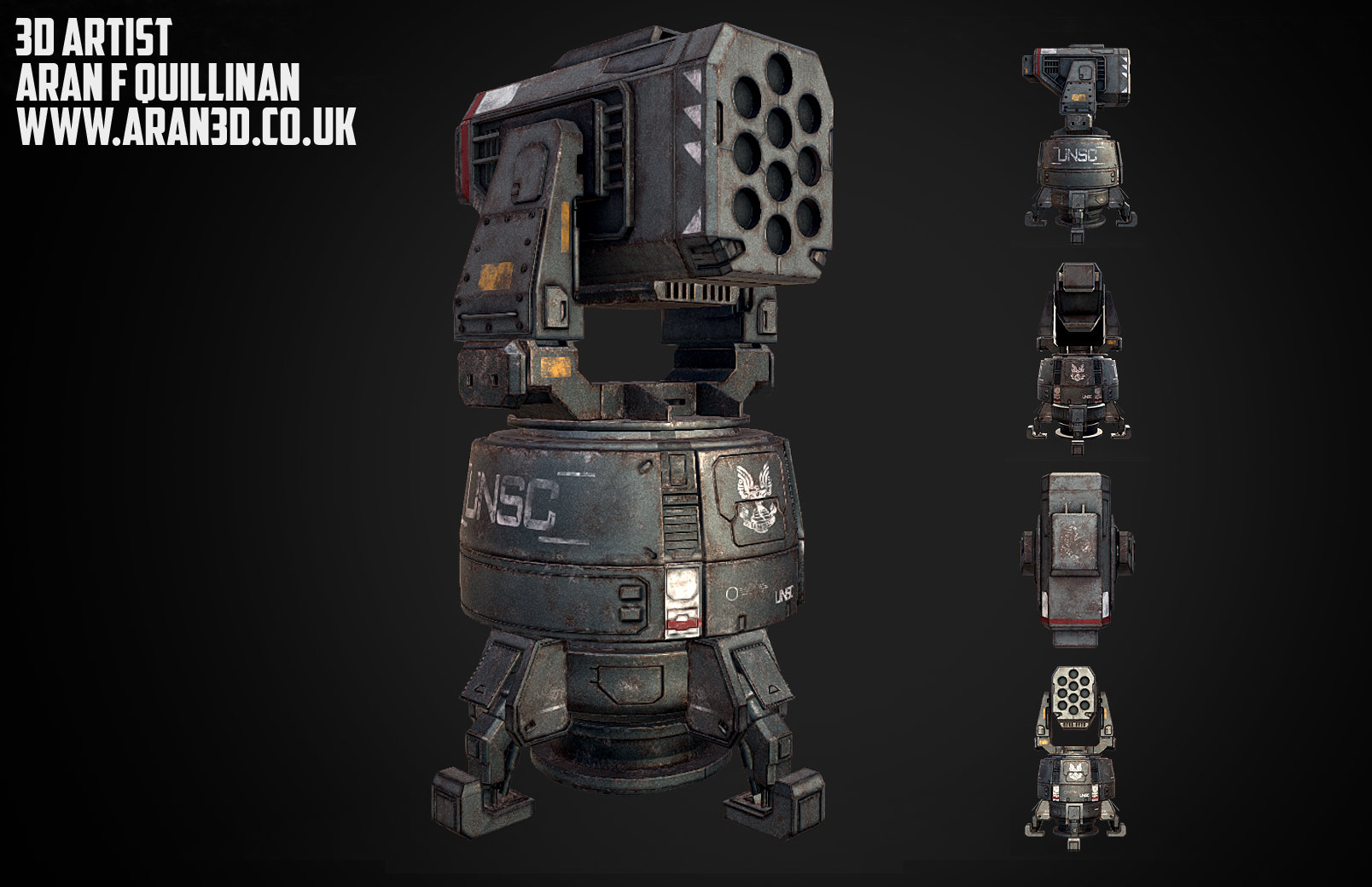 ArtStation - Halo Turret