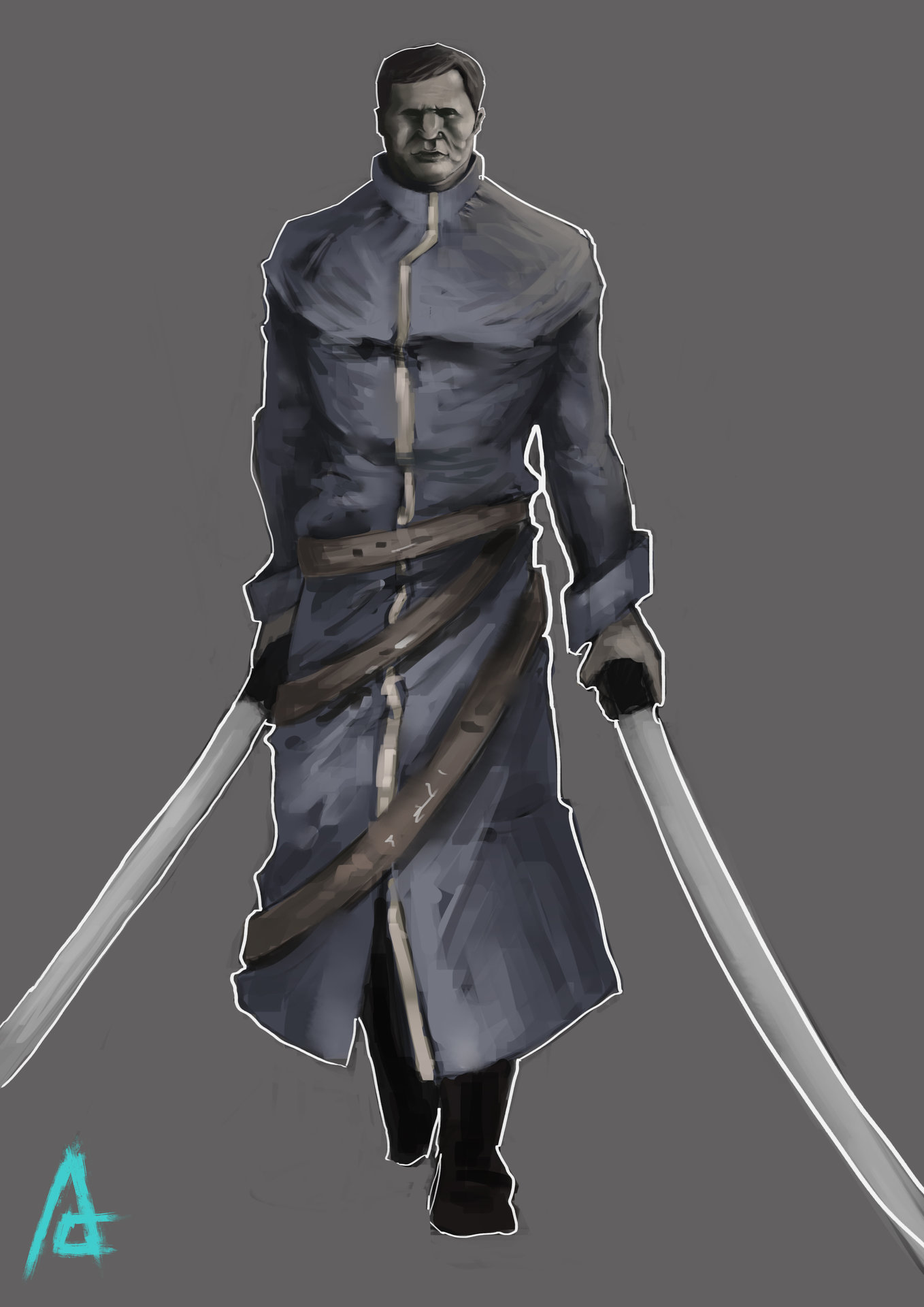 ArtStation - Guy With Swords