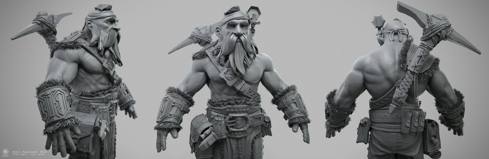 ArtStation - Miner Dwarf - close up