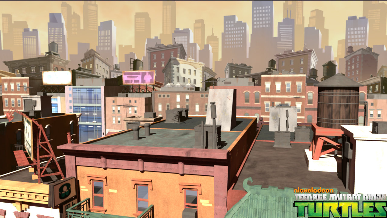 ArtStation - TMNT Rooftops: TMNT Nickelodeon TV Show