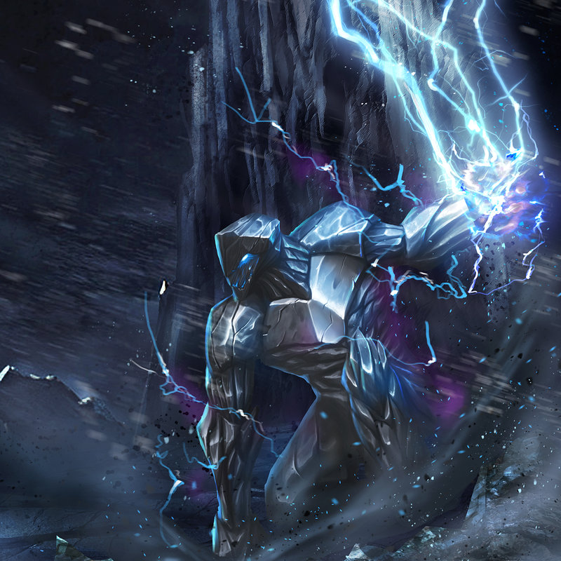 ArtStation - Ice and Thunder Elementals, Danvici Art