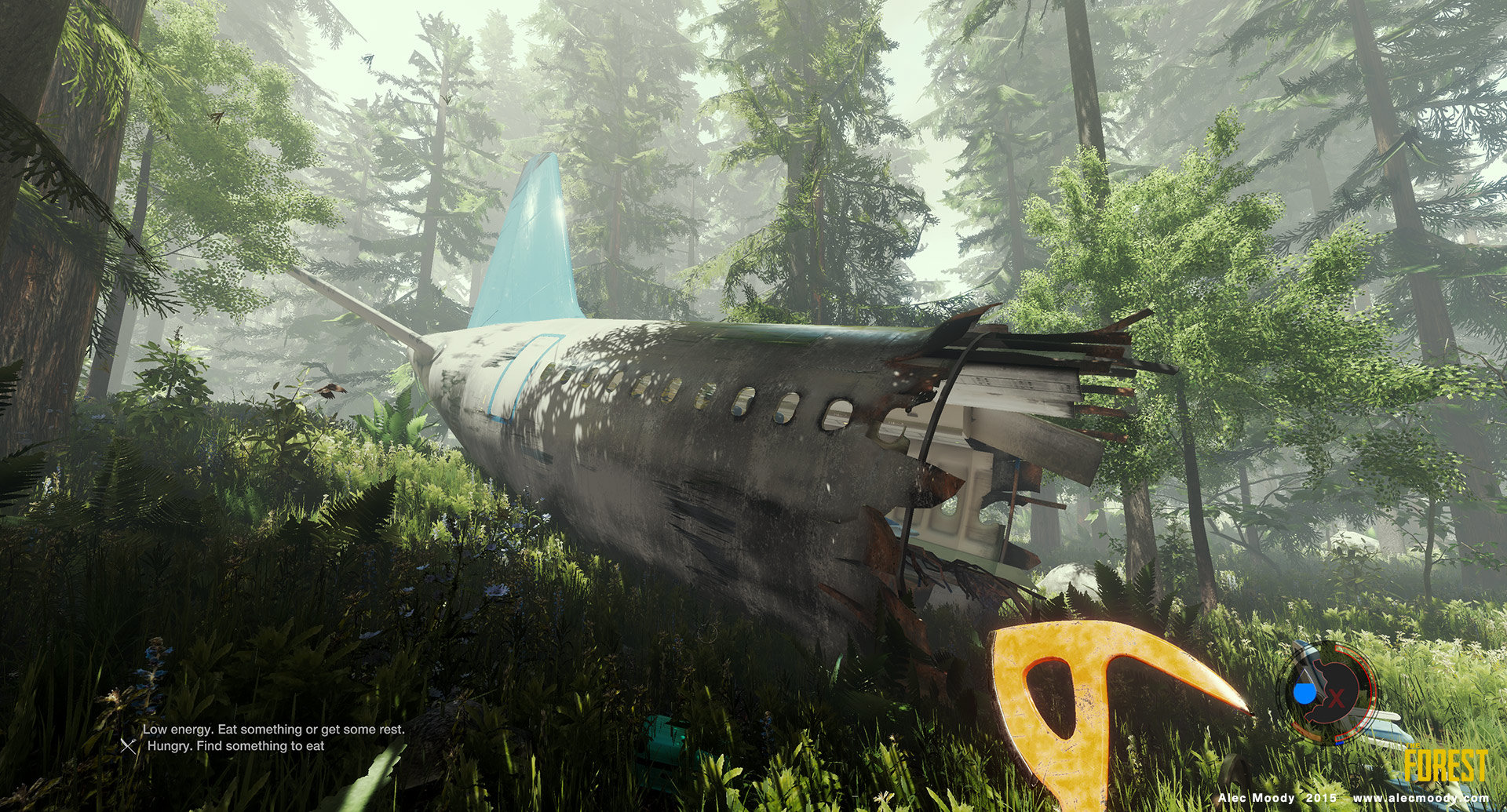 ArtStation - Crashed Airplane Exterior for The Forest