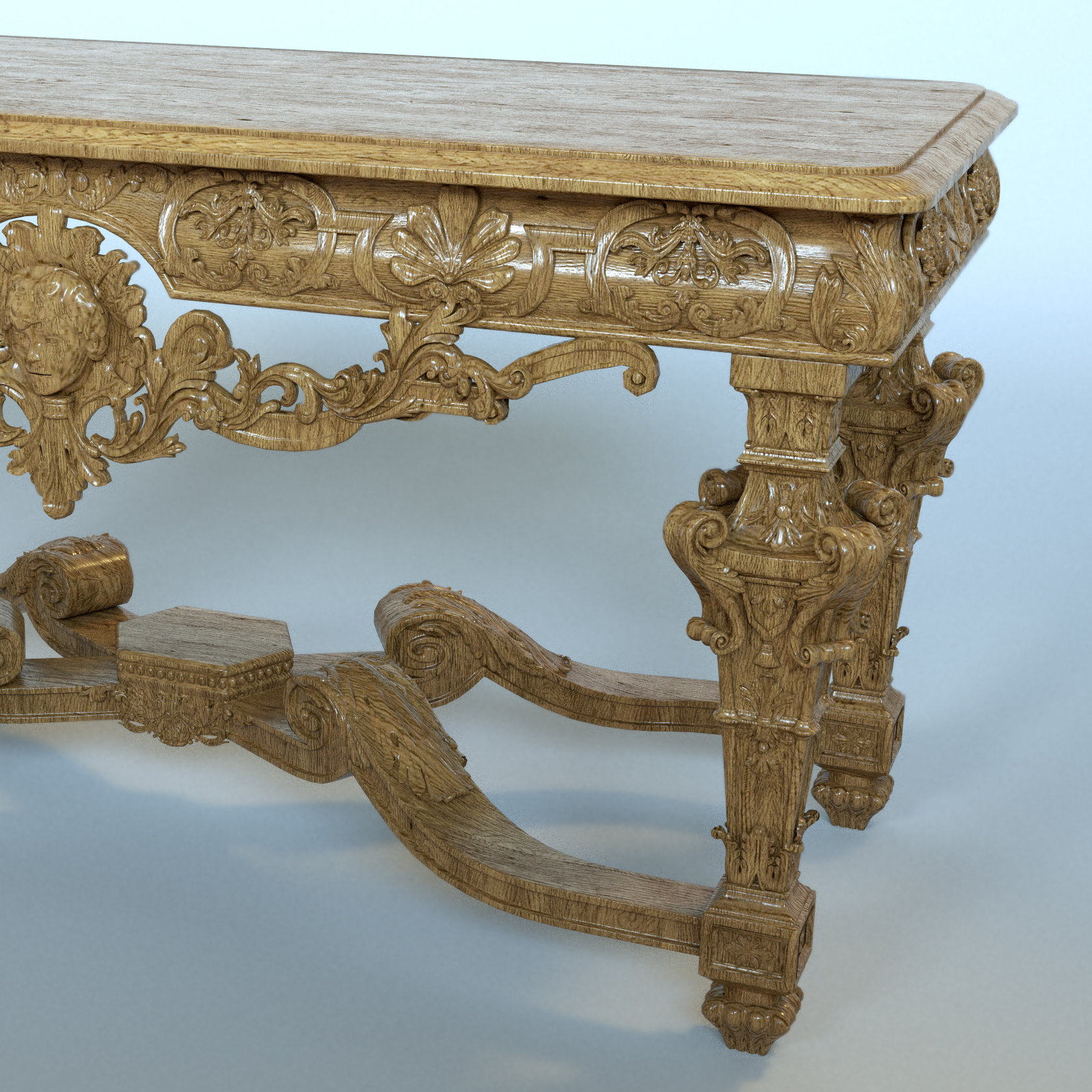 ArtStation - Carved table