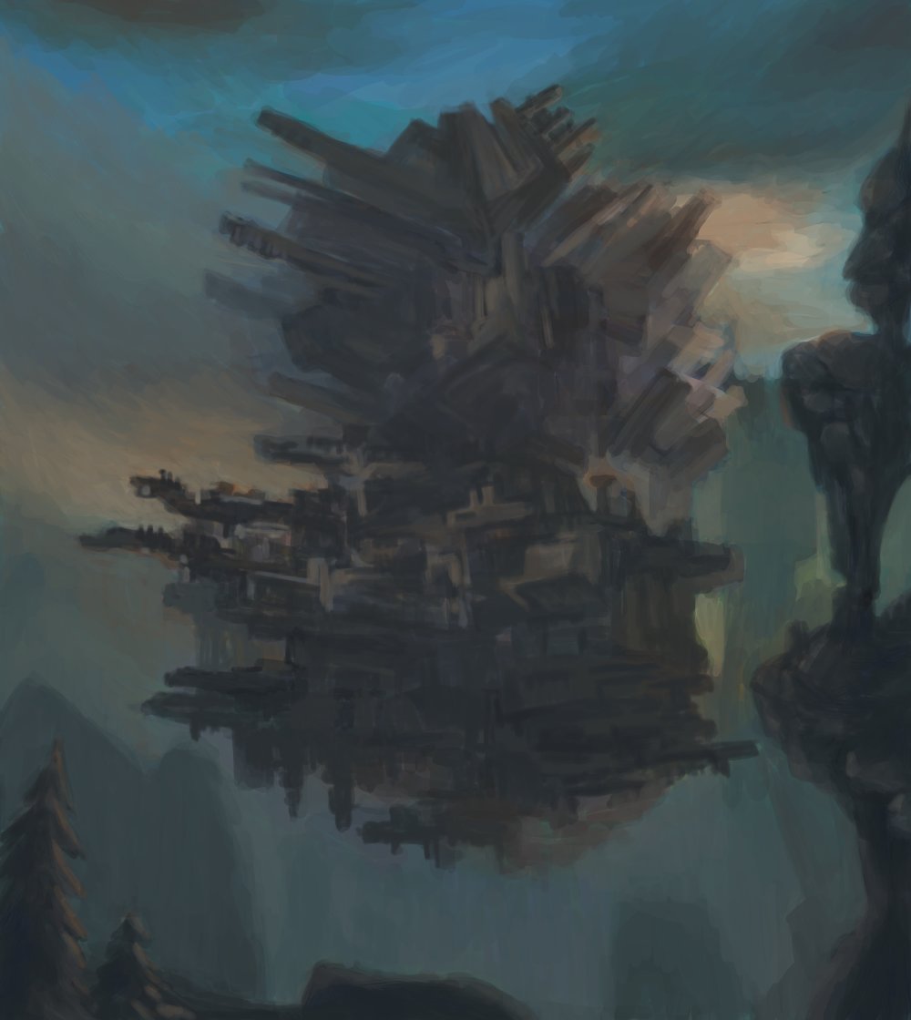 ArtStation - flying city