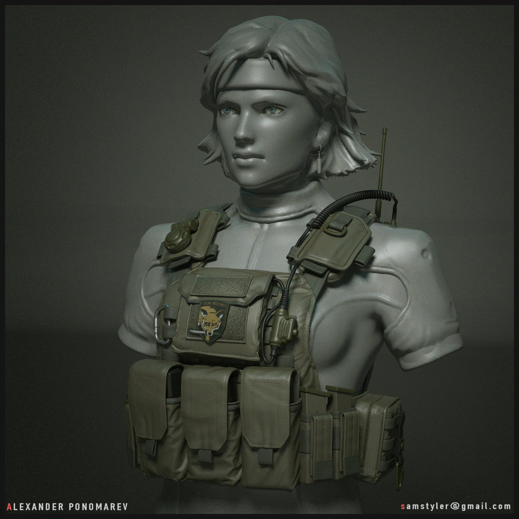 Alex Ponomarev - Meryl Silverburgh (Metal Gear Solid fan art)