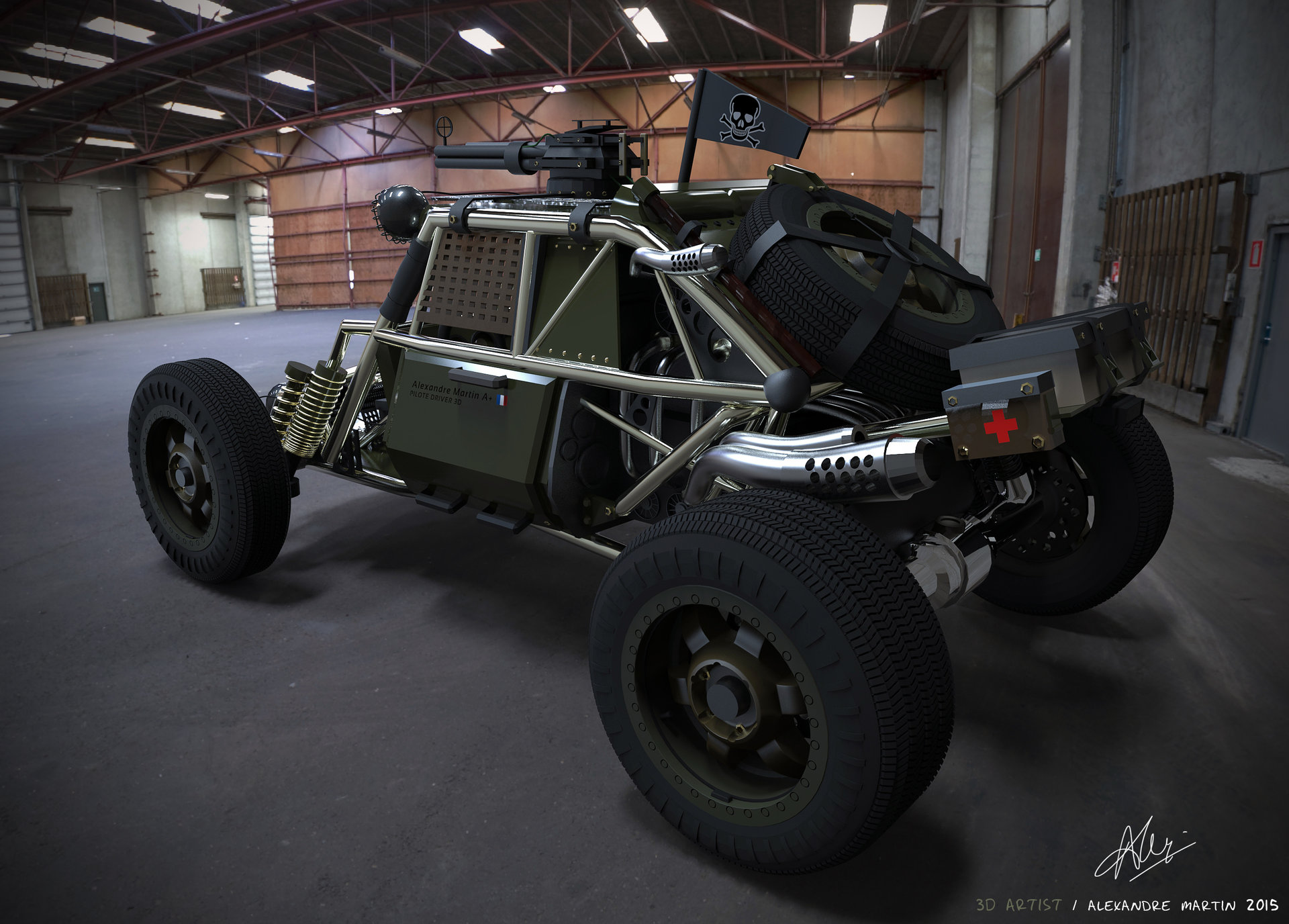 Military Dune Buggy Desert Patrol Vehicle Military Dpv Dune Buggy 3D