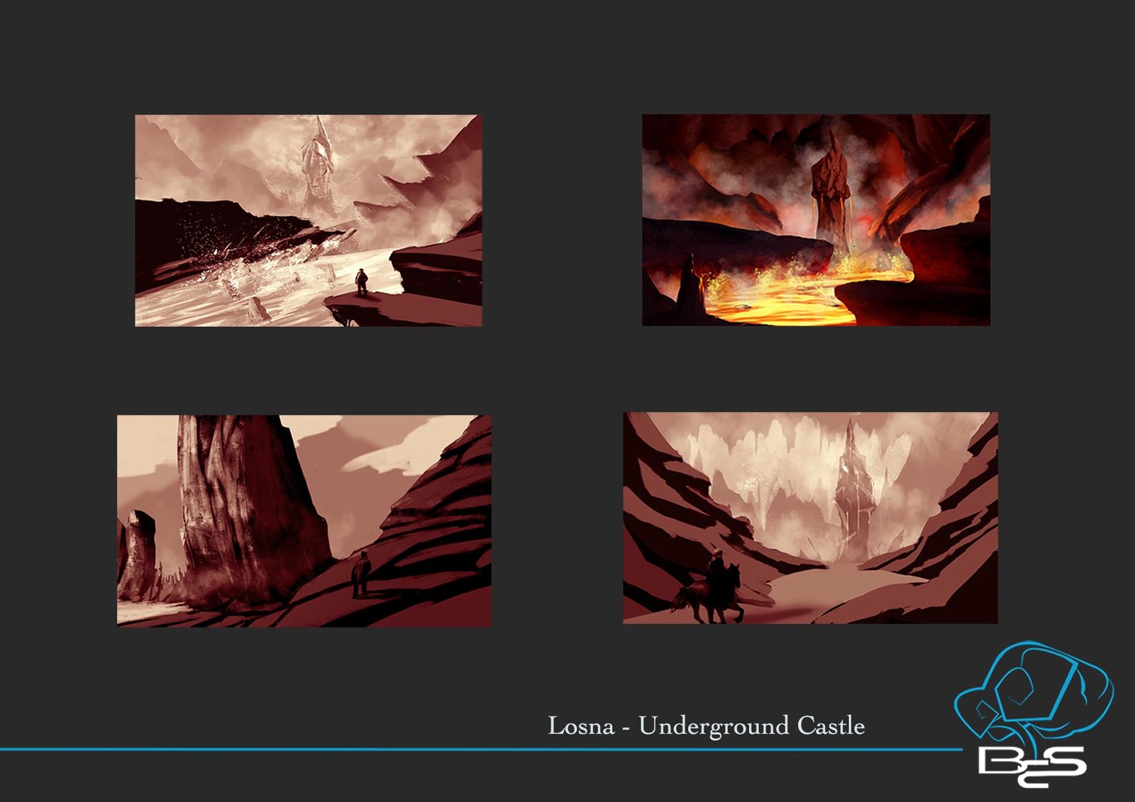 Leonardo Ligustri - The Underground Castle - Study