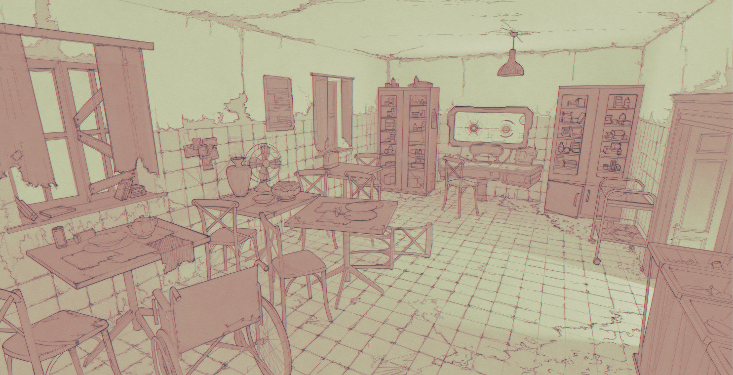 ArtStation - kitchen room