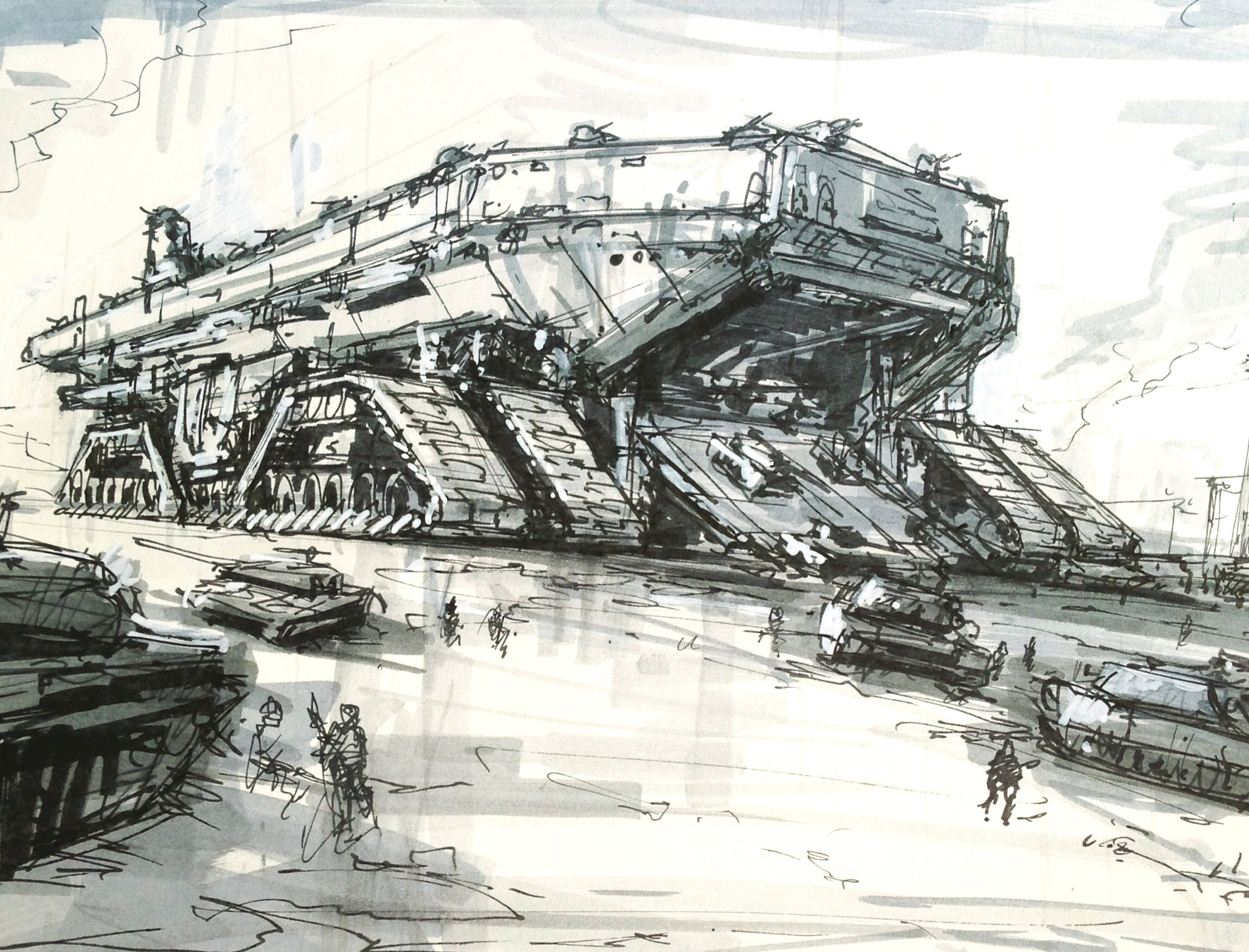ArtStation - Tank Carrier Concept