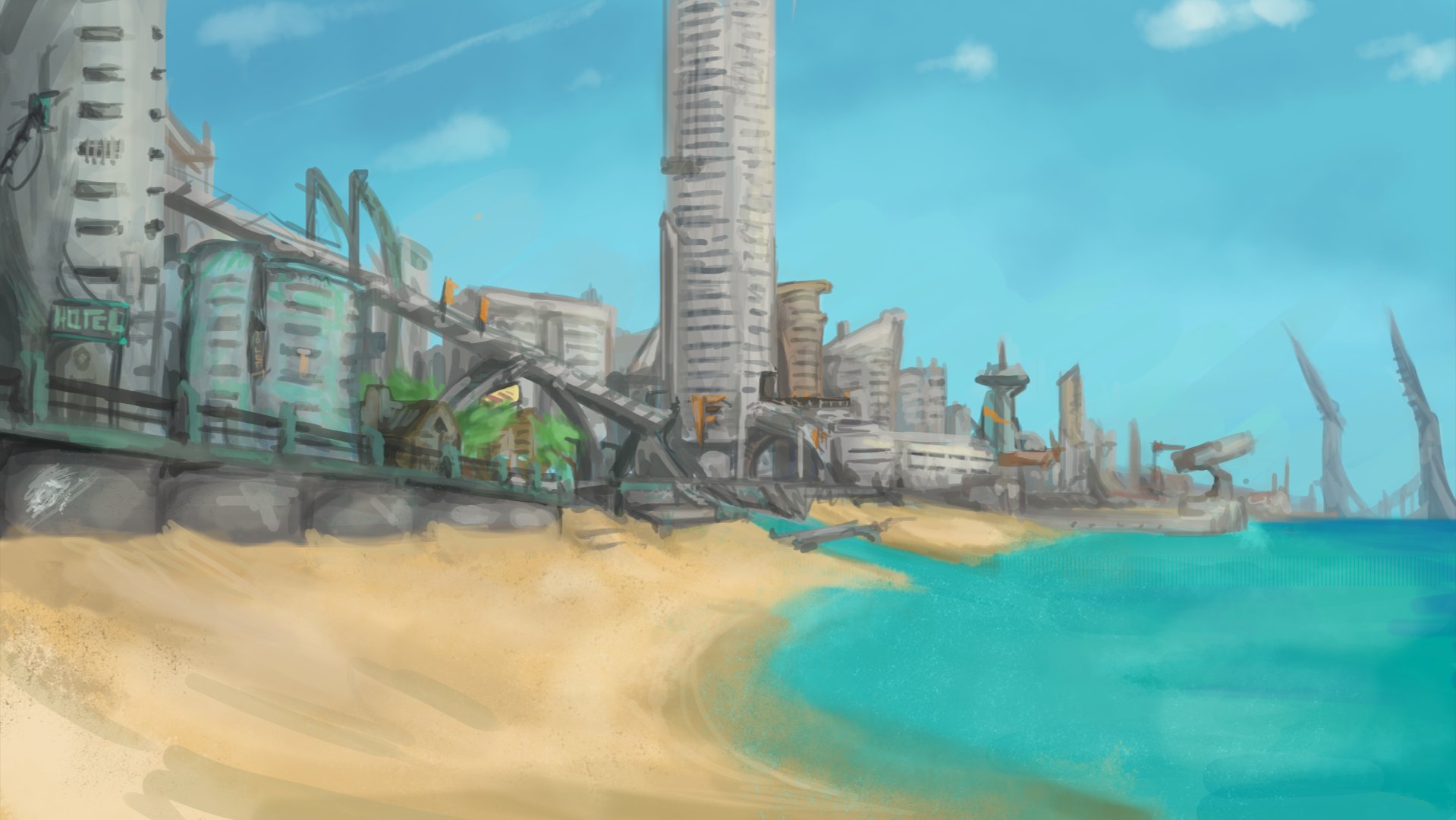 ArtStation - Mikome ; Faith Beach