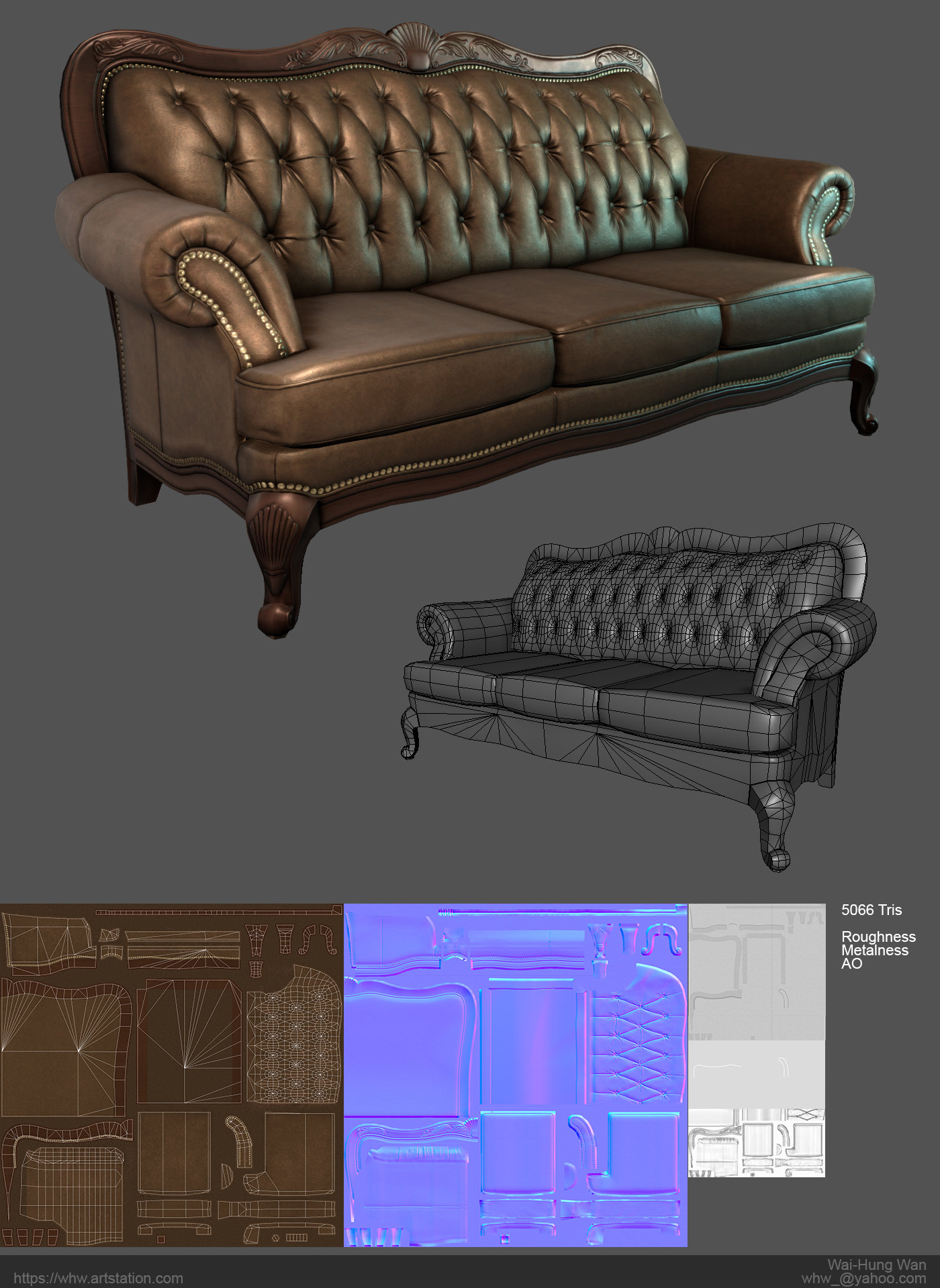 ArtStation - Club Room Sofa