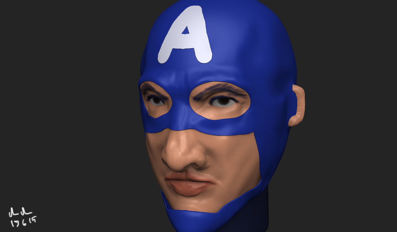 ArtStation - Captain america head